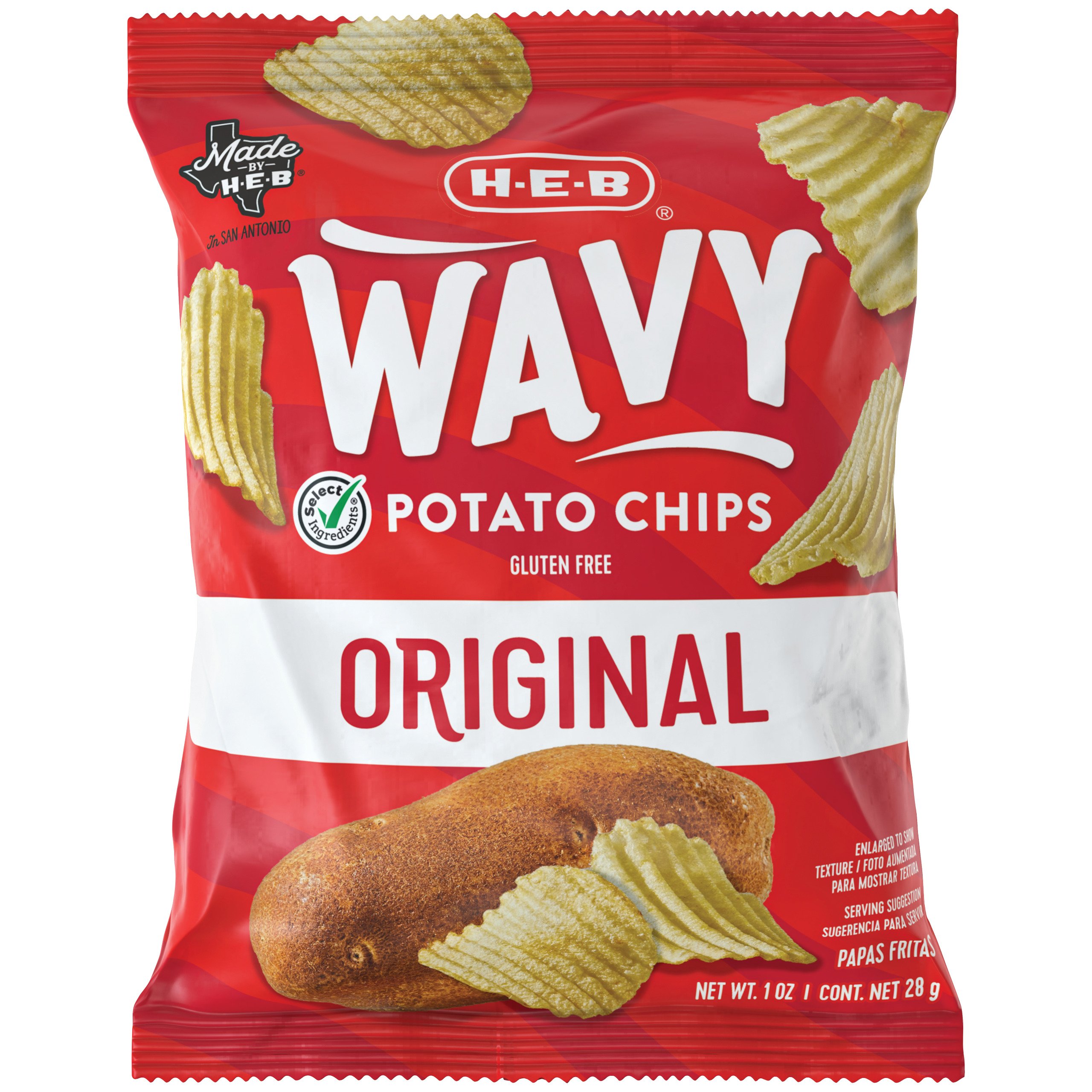 H-E-B Wavy Potato Chips - Shop Chips at H-E-B