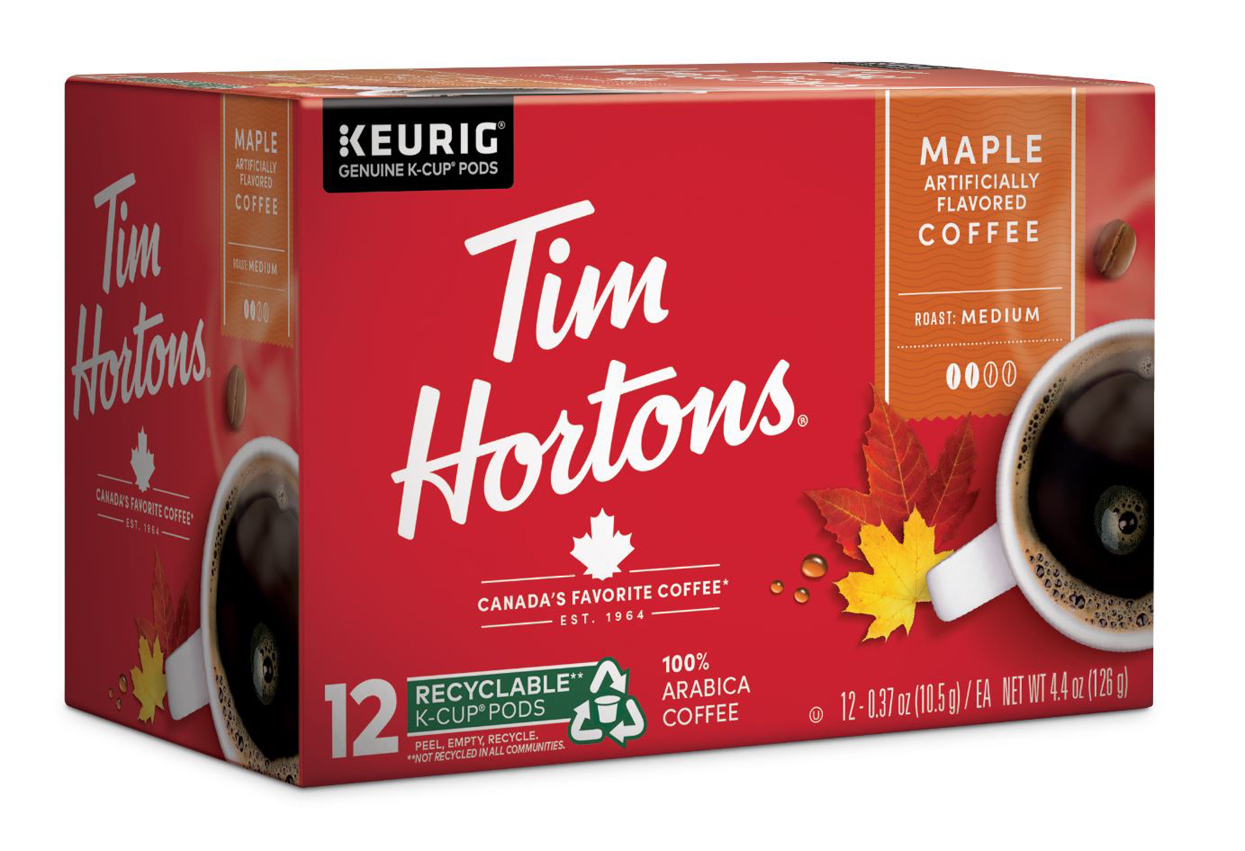 Tim Hortons Maple Medium Roast Single Serve Coffee Cups - Shop Coffee ...