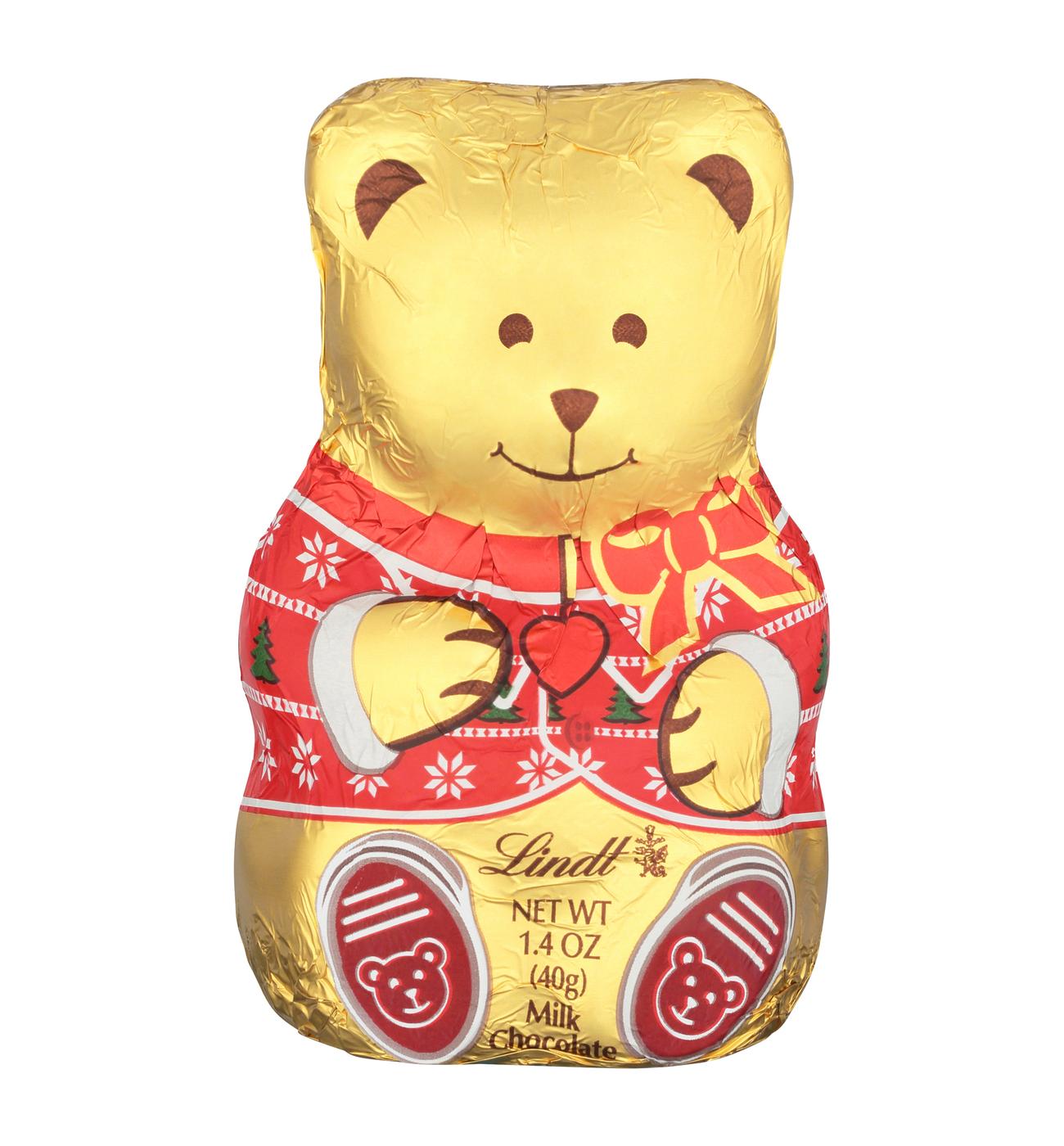 Lindt Lindor Holiday Milk Chocolate Pajama Teddy Bear - Shop Candy at H-E-B