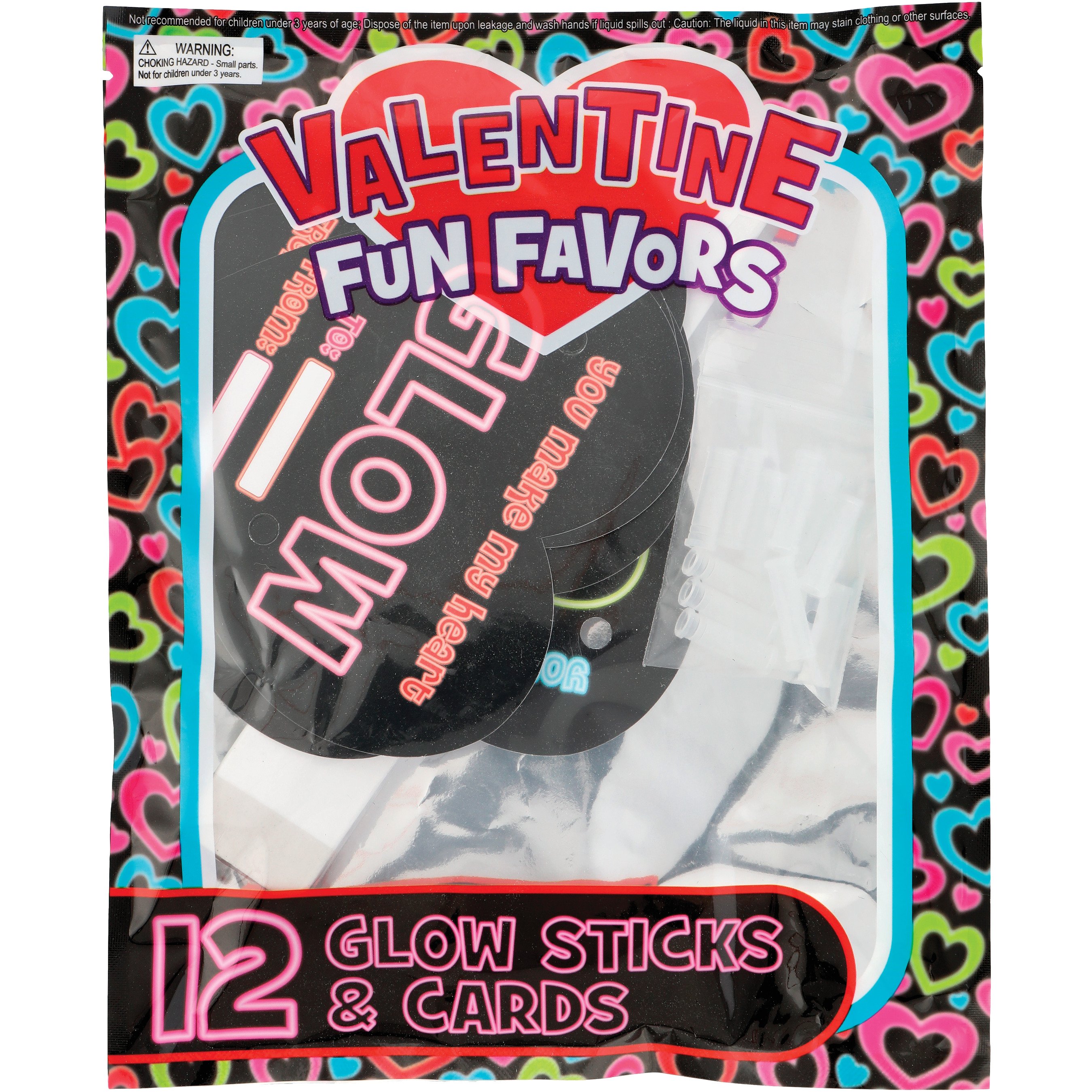 Fun Express Glow Stick Valentine's Exchange Cards - Shop Favors at H-E-B