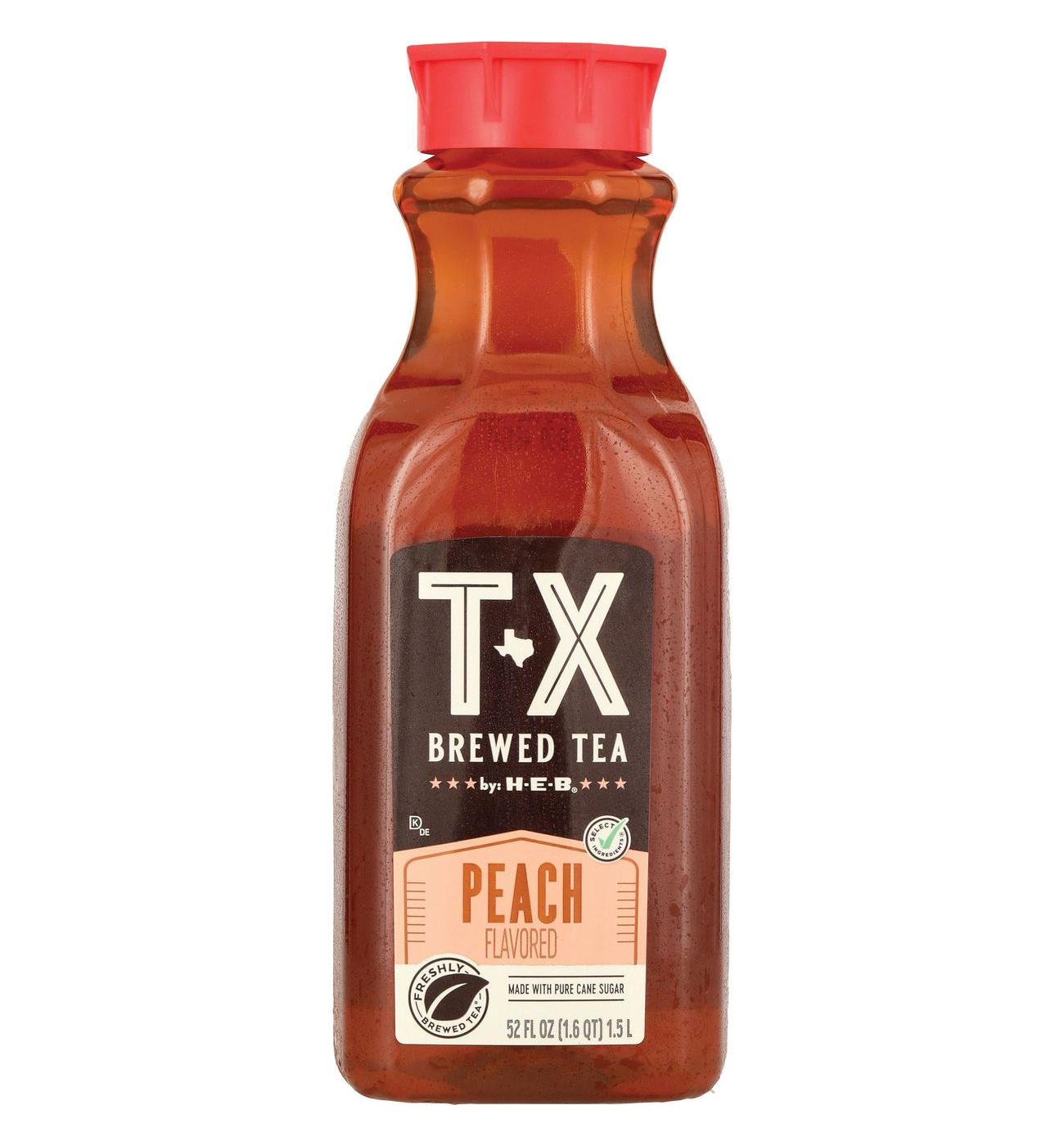 H-E-B TX Brewed Peach Tea - Shop Tea at H-E-B