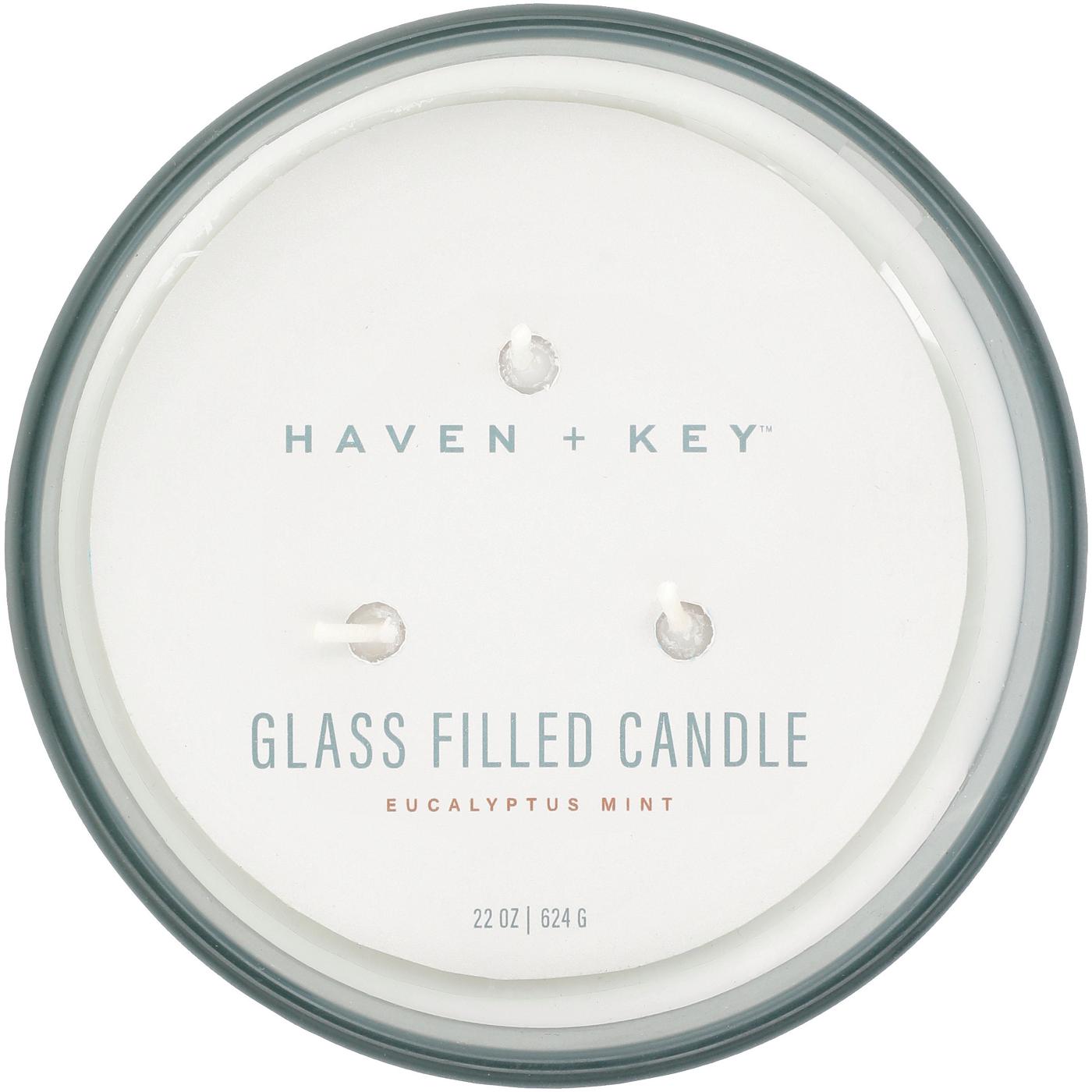 Haven + Key Eucalyptus & Mint Scented Candle - Shop Candles at H-E-B