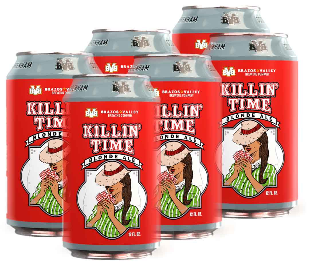 Brazos Valley Killin' Time Blonde Ale Craft Beer 6 pk Cans - Shop Beer ...
