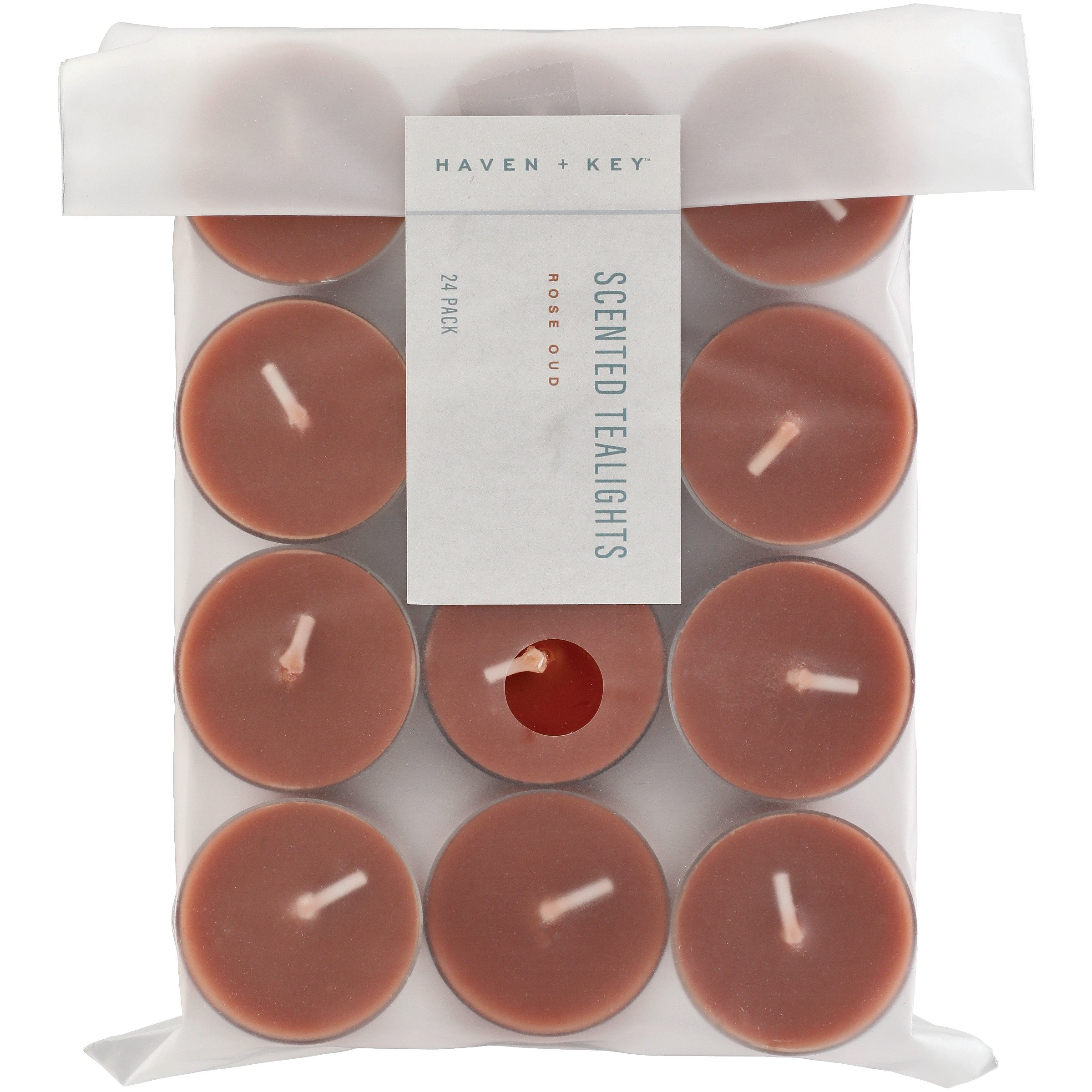 Haven + Key Rose Oud Scented Tealights - Shop Candles at H-E-B