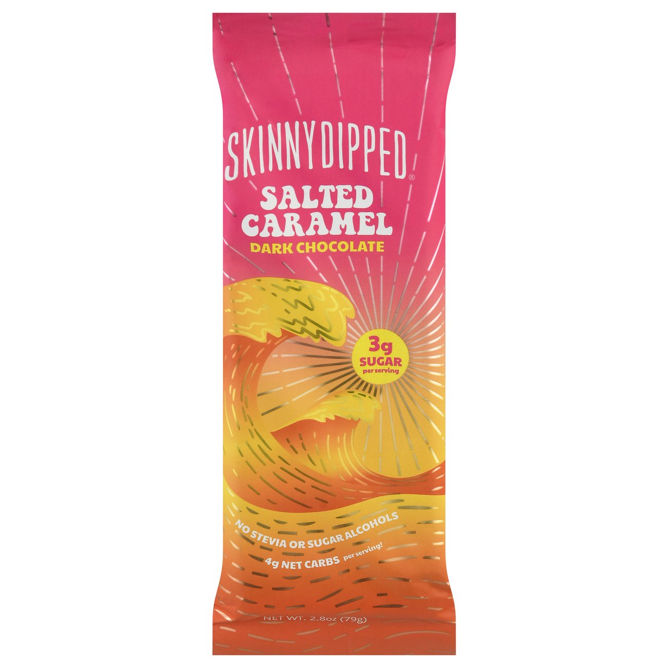 SkinnyDipped Dark Chocolate Salted Caramel Bar - Shop Candy at H-E-B