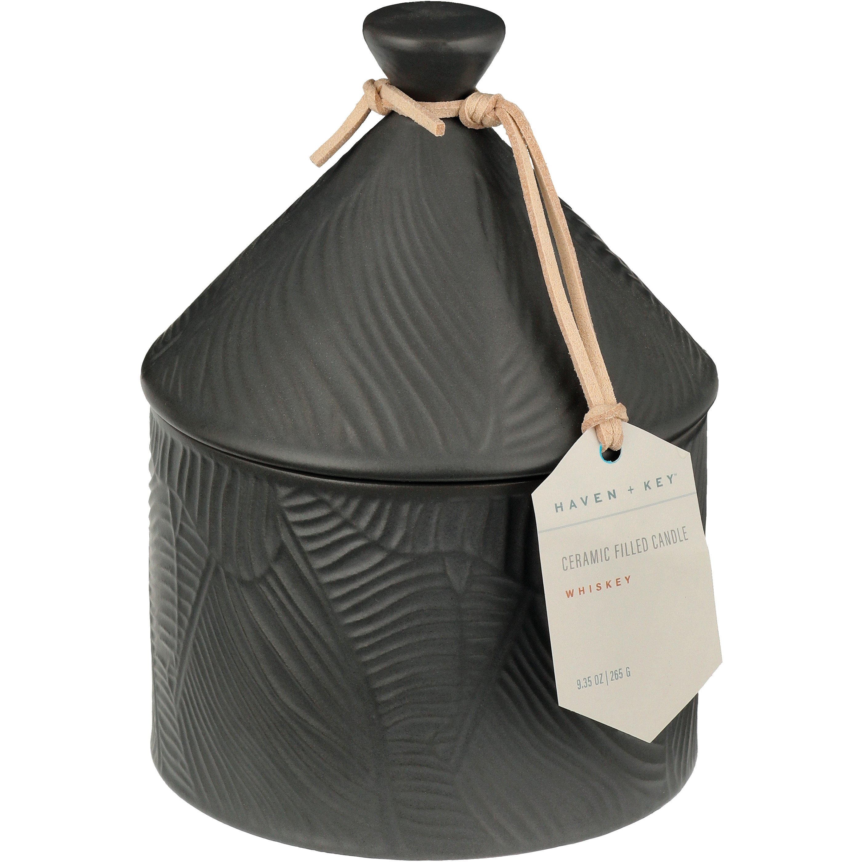 Haven + Key Whiskey Scent Ceramic filled Candle - Shop Candles at H-E-B