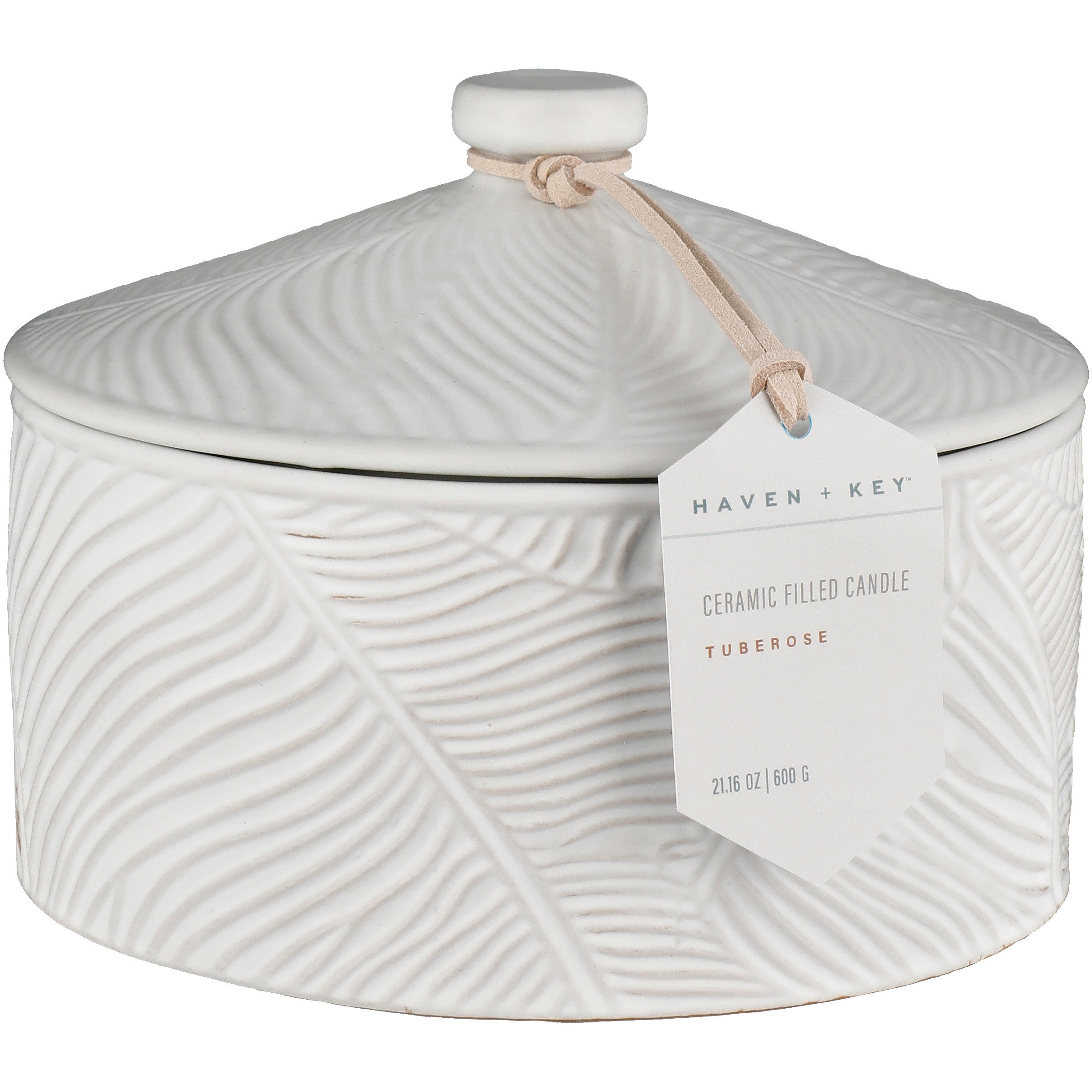 Haven + Key Tuberose Scented Ceramic Candle - Shop Candles at H-E-B