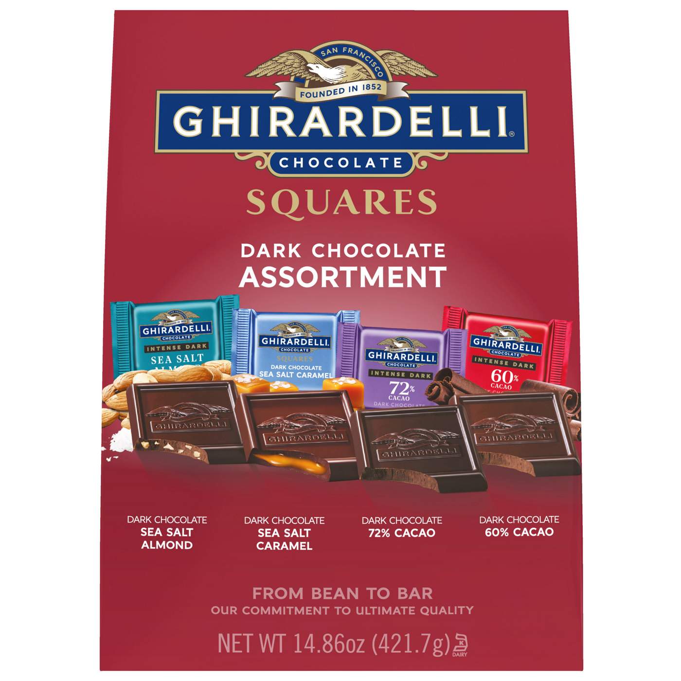 Ghirardelli Dark Chocolate Assortment Squares - Shop Candy at H-E-B