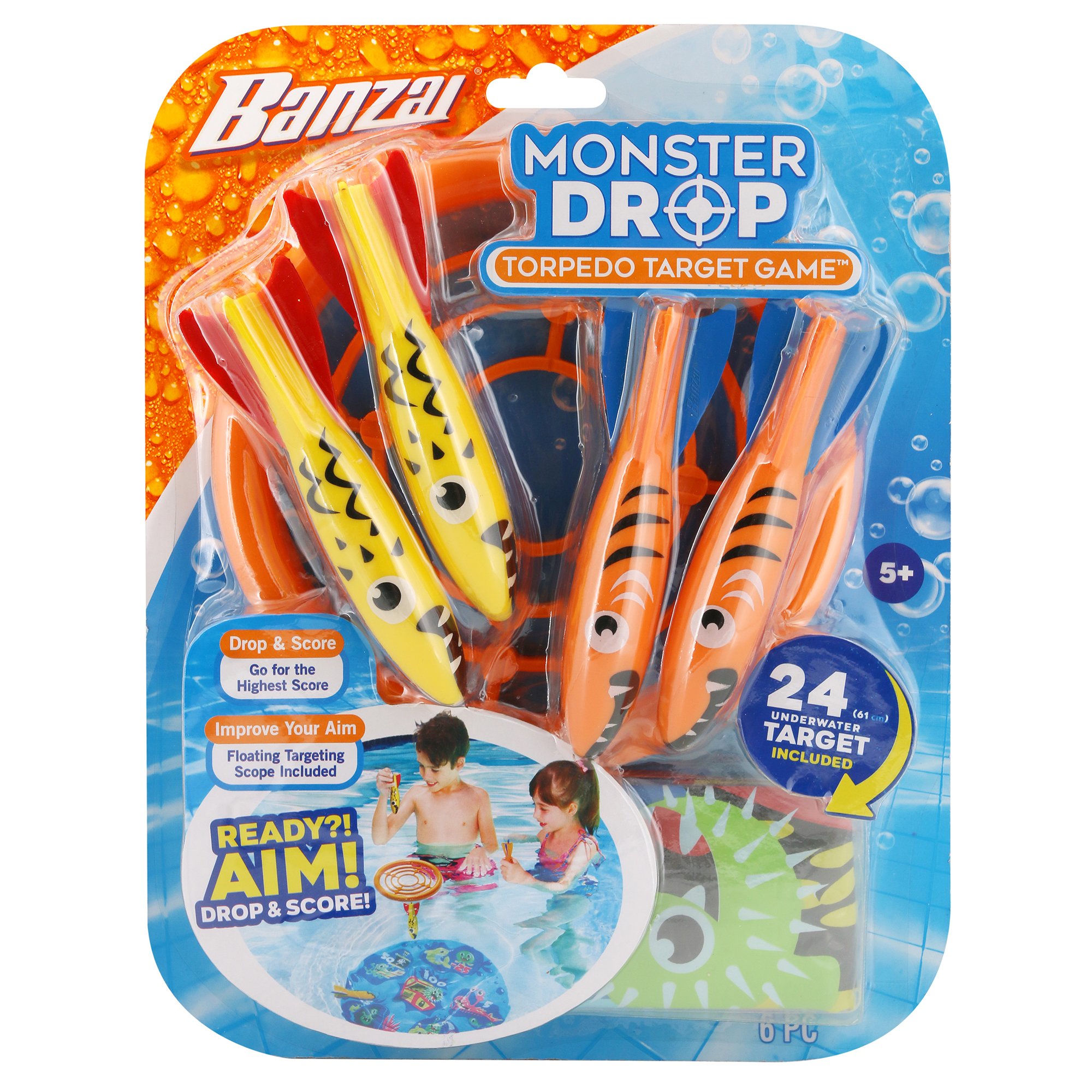 Banzai Monster Drop Torpedo Target Game - Shop Yard & sandbox toys at H-E-B