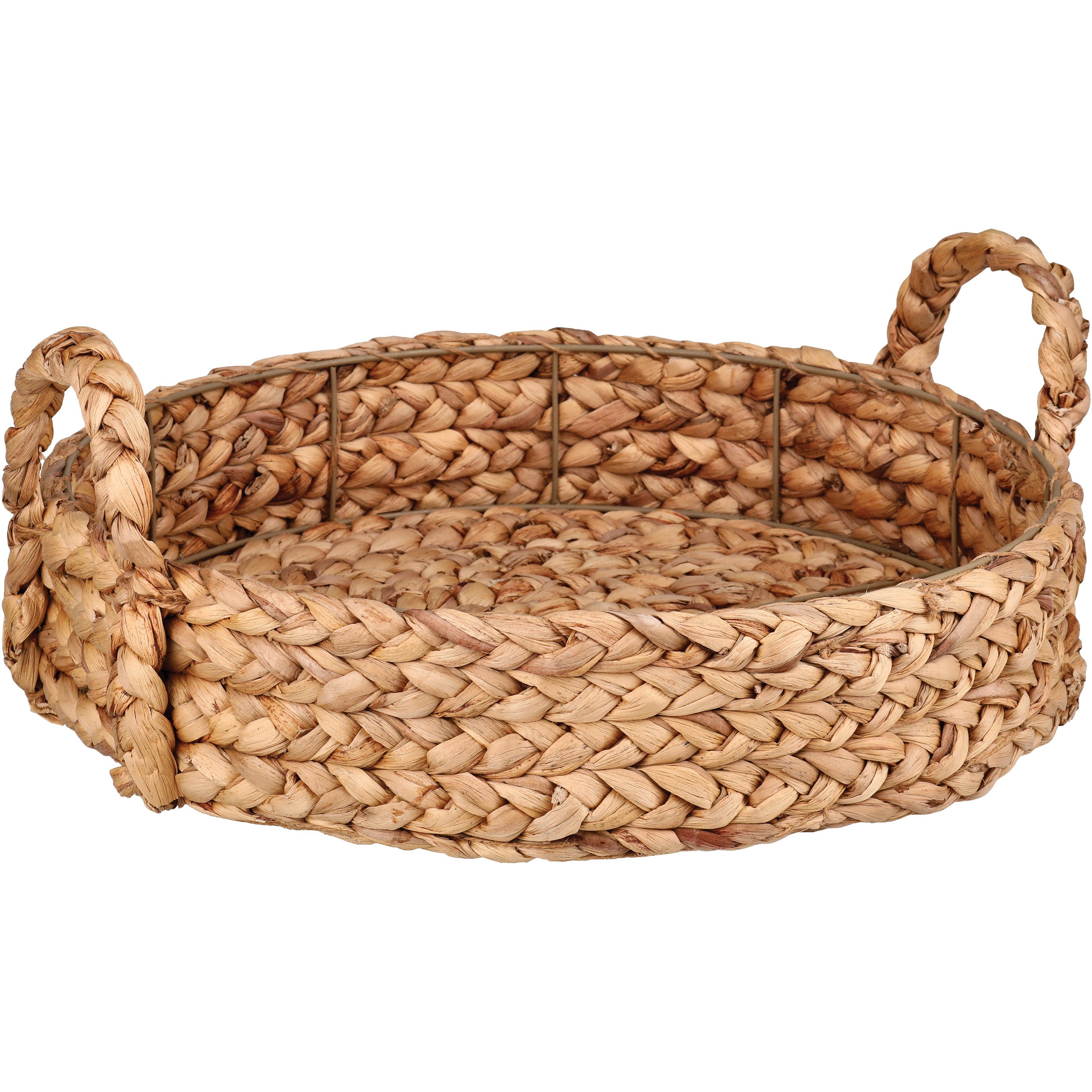 Haven + Key Woven Water Hyacinth Storage Basket - Round - Shop Seasonal ...