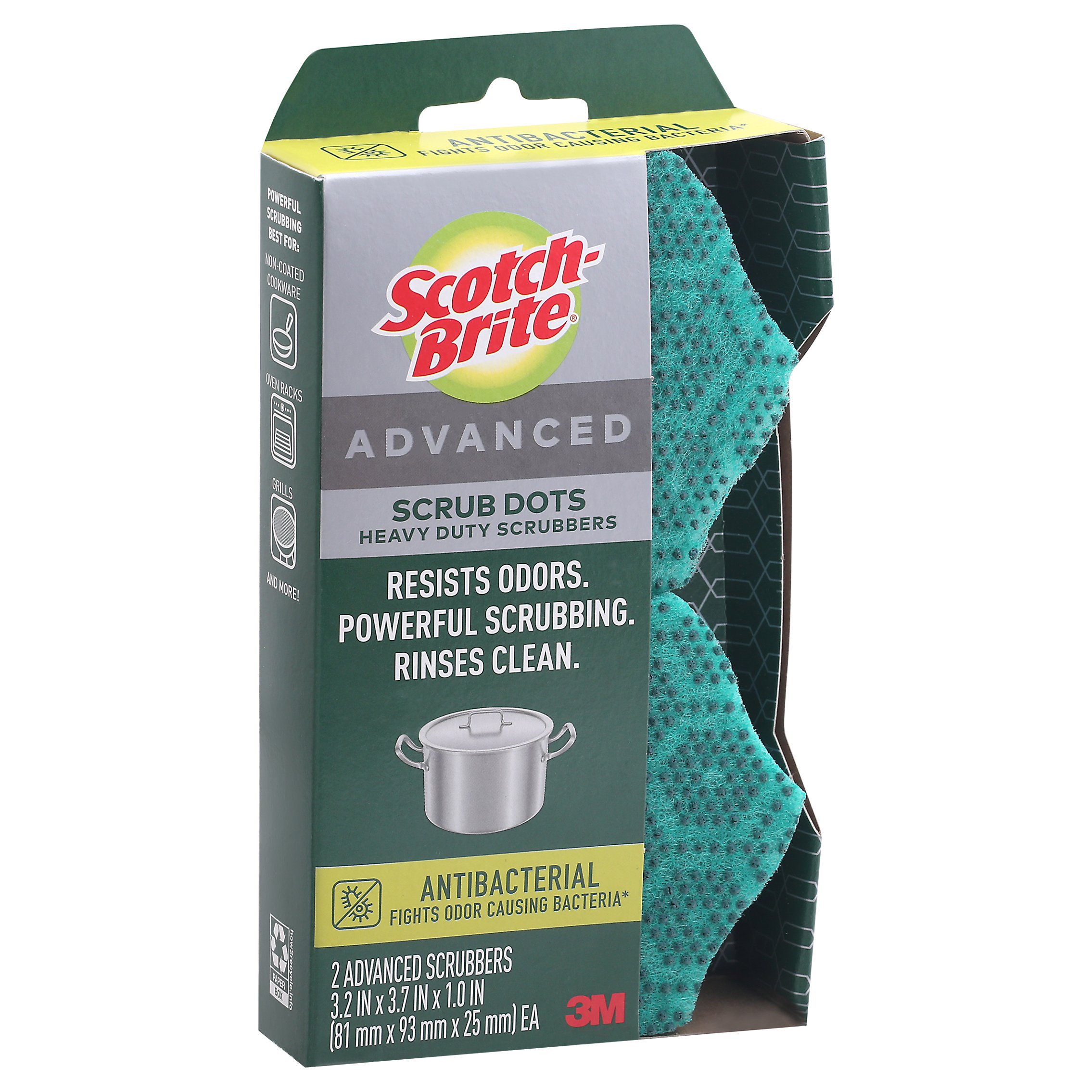Scotch-Brite Advanced Scrub Dots Heavy Duty Scrubbers - Shop Sponges ...