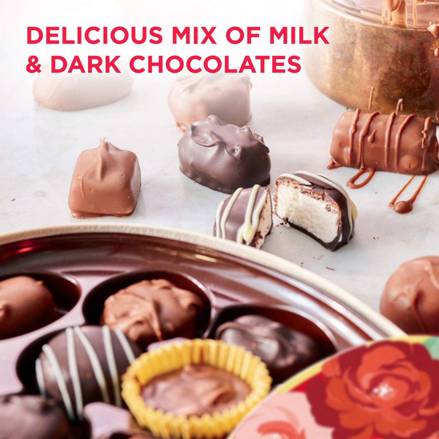 Whitman's Sampler Assorted Chocolates Valentine's Heart Gift Box, 5 pc ...