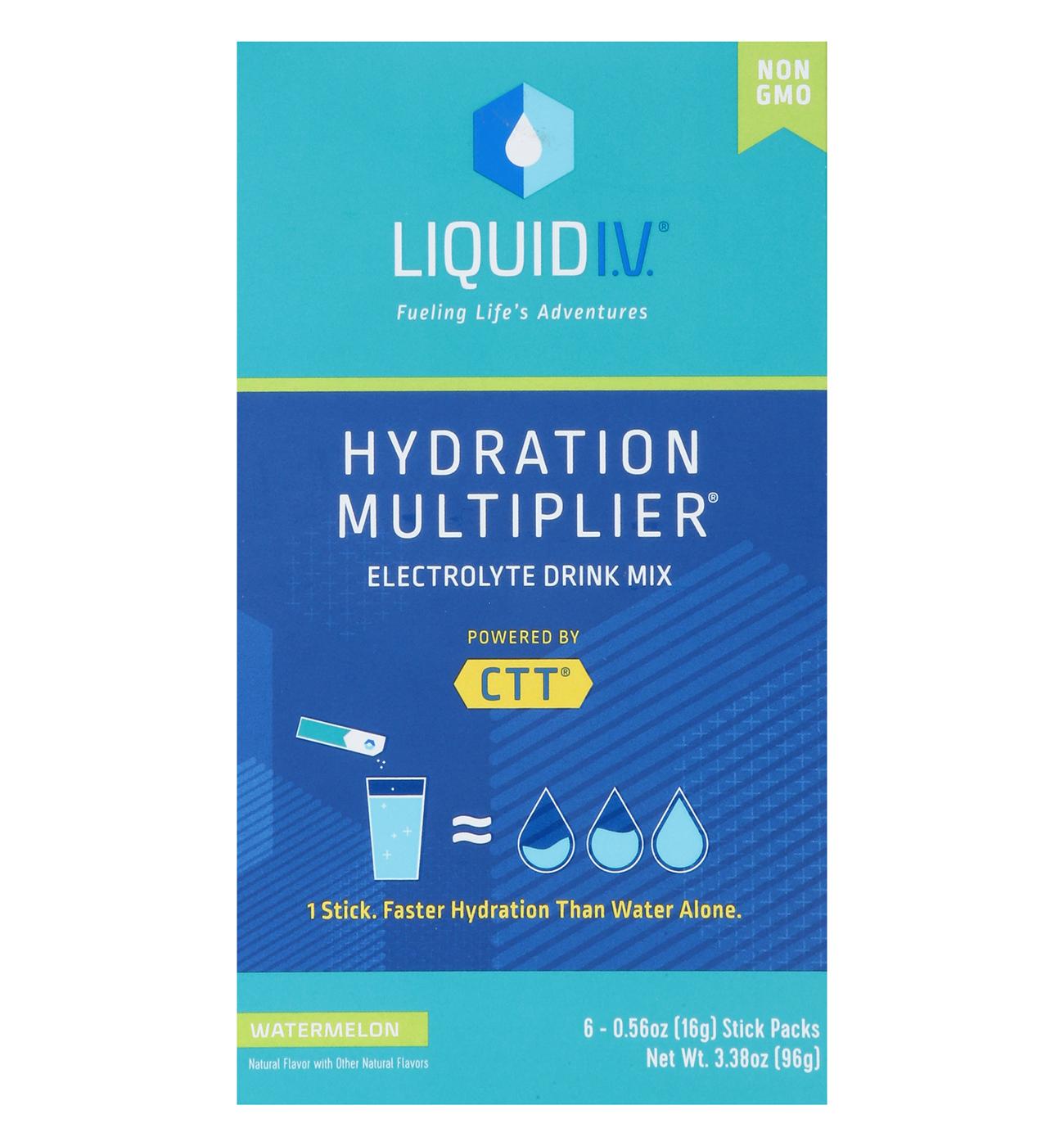 Liquid I.V. Hydration Multiplier Electrolyte Drink Mix Stick Packs ...