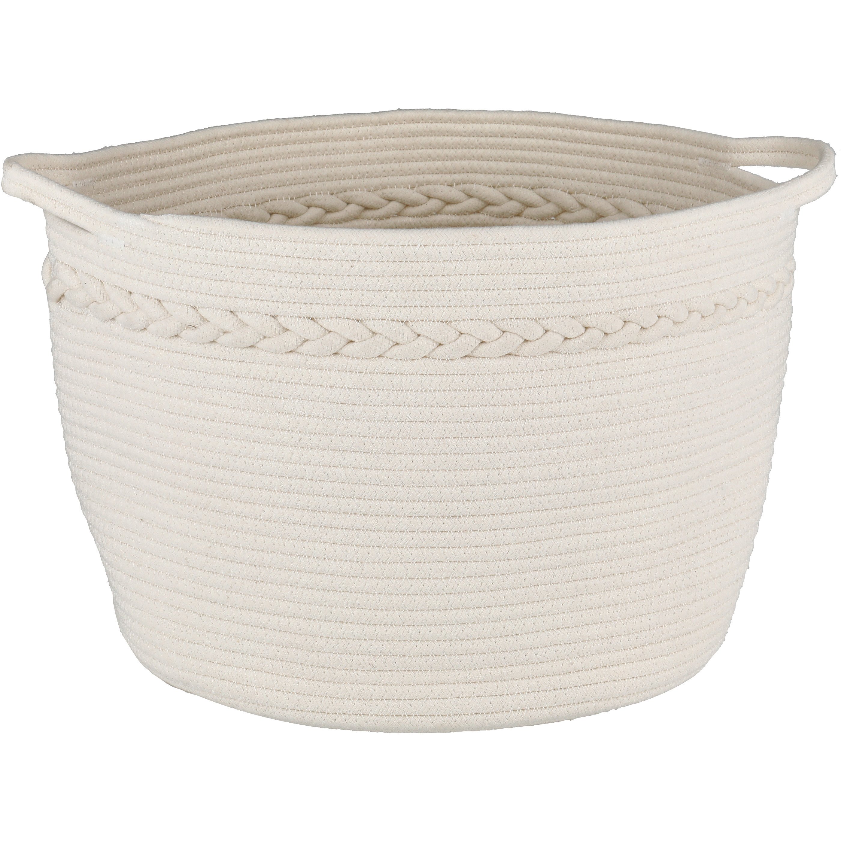 Destination Holiday Cream Knot Rope Storage Basket - Shop Closet ...