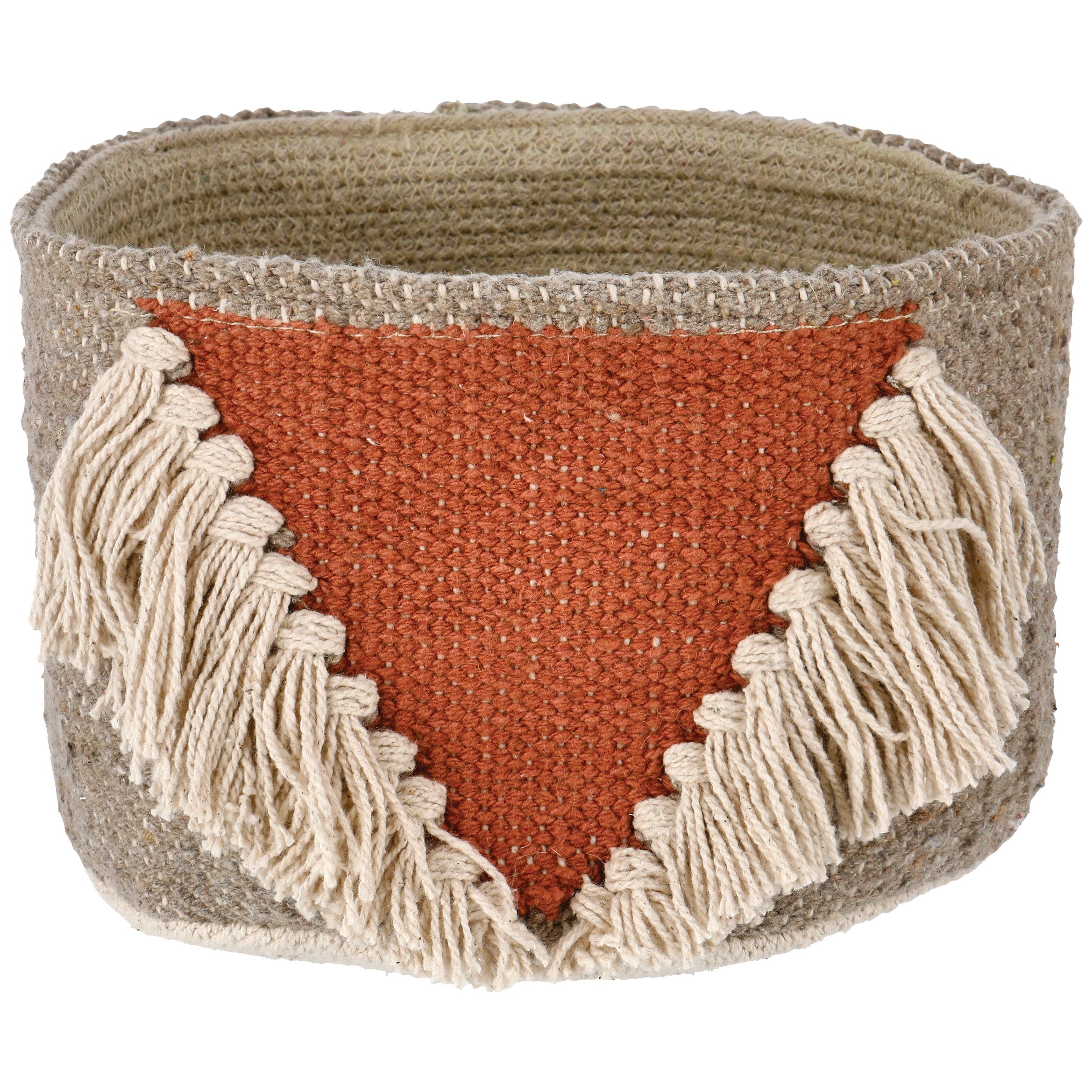 Haven + Key Fringed Woven Basket - Shop Seasonal decor at H-E-B