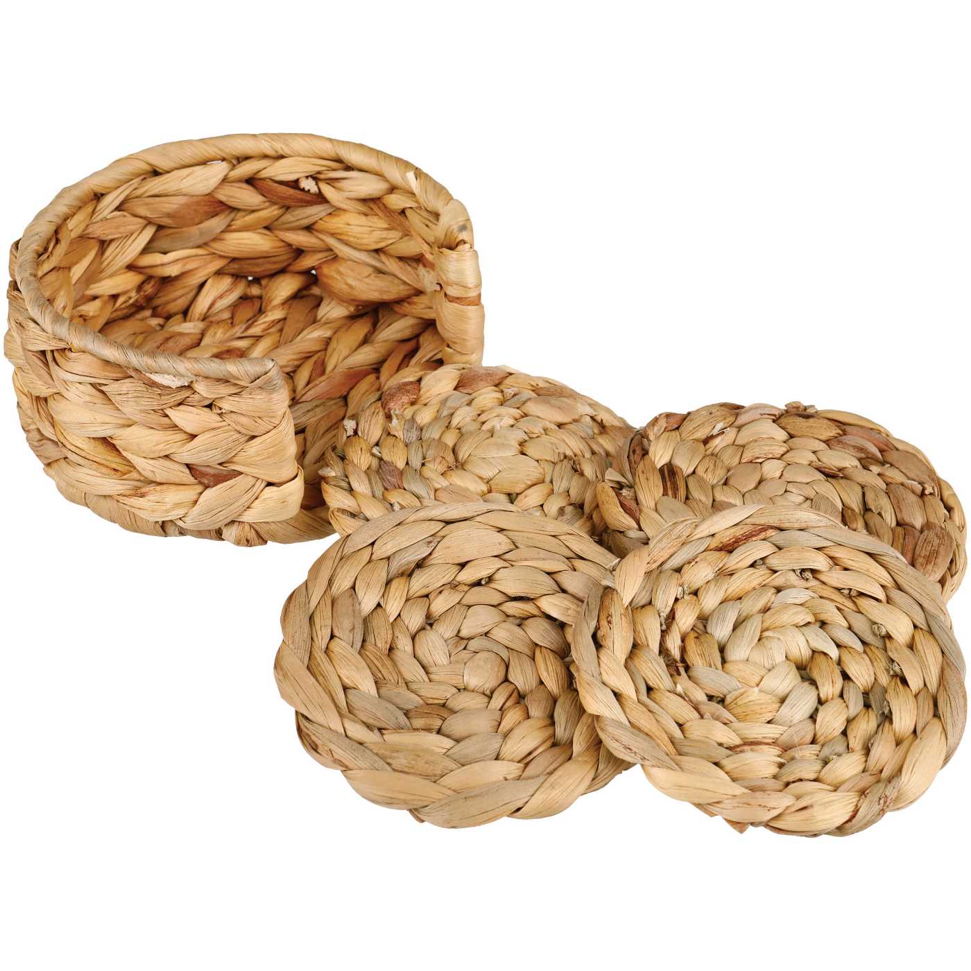 Haven + Key Water Hyacinth Round Coasters - Shop Seasonal Decor at H-E-B