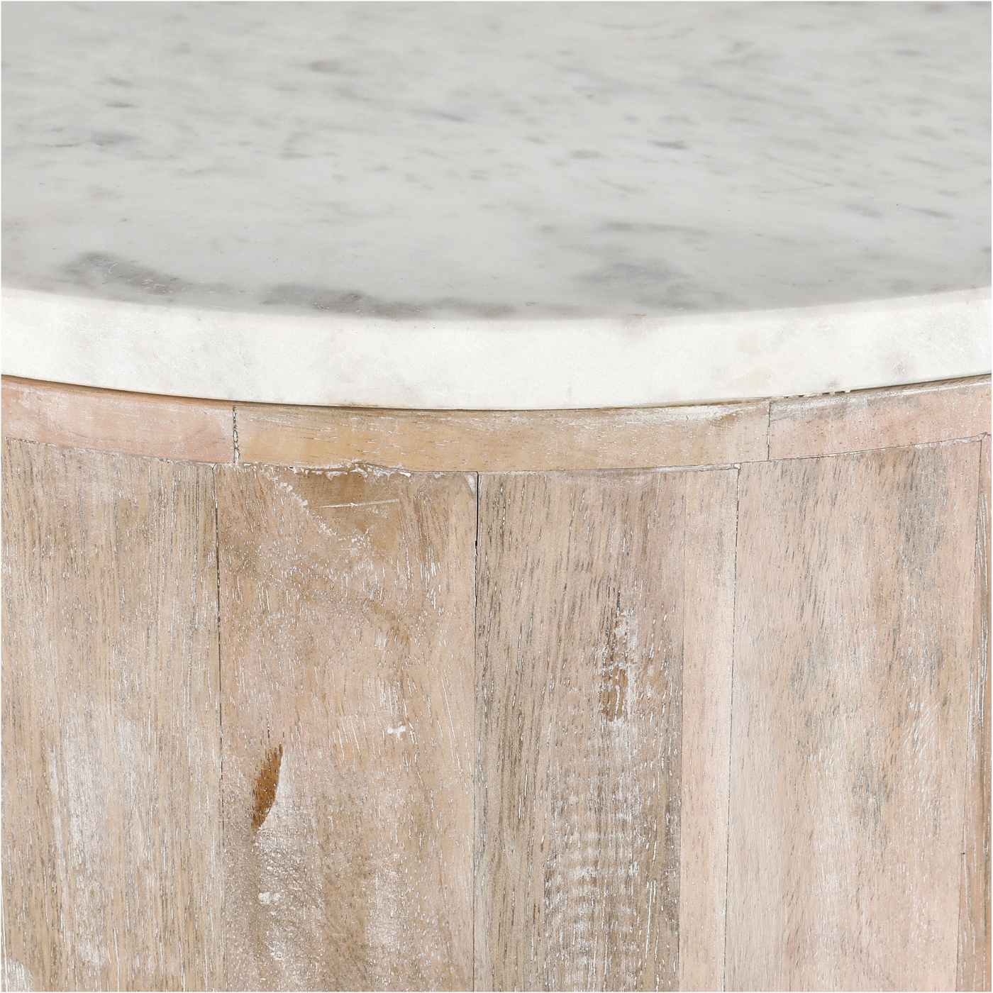 Haven + Key Wooden Accent Table with Marble Top - Shop Seasonal decor ...