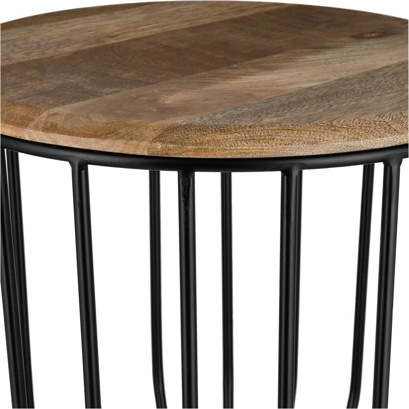 Haven + Key Metal Accent Table with Wooden Top - Shop Seasonal decor at ...