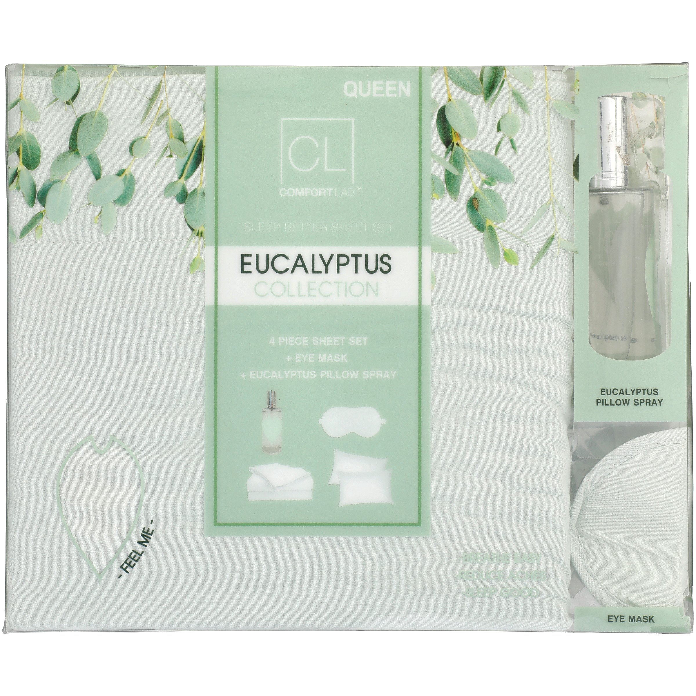Comfort Lab Eucalyptus Collection Scented Sleep Better Sheet Set - Shop ...