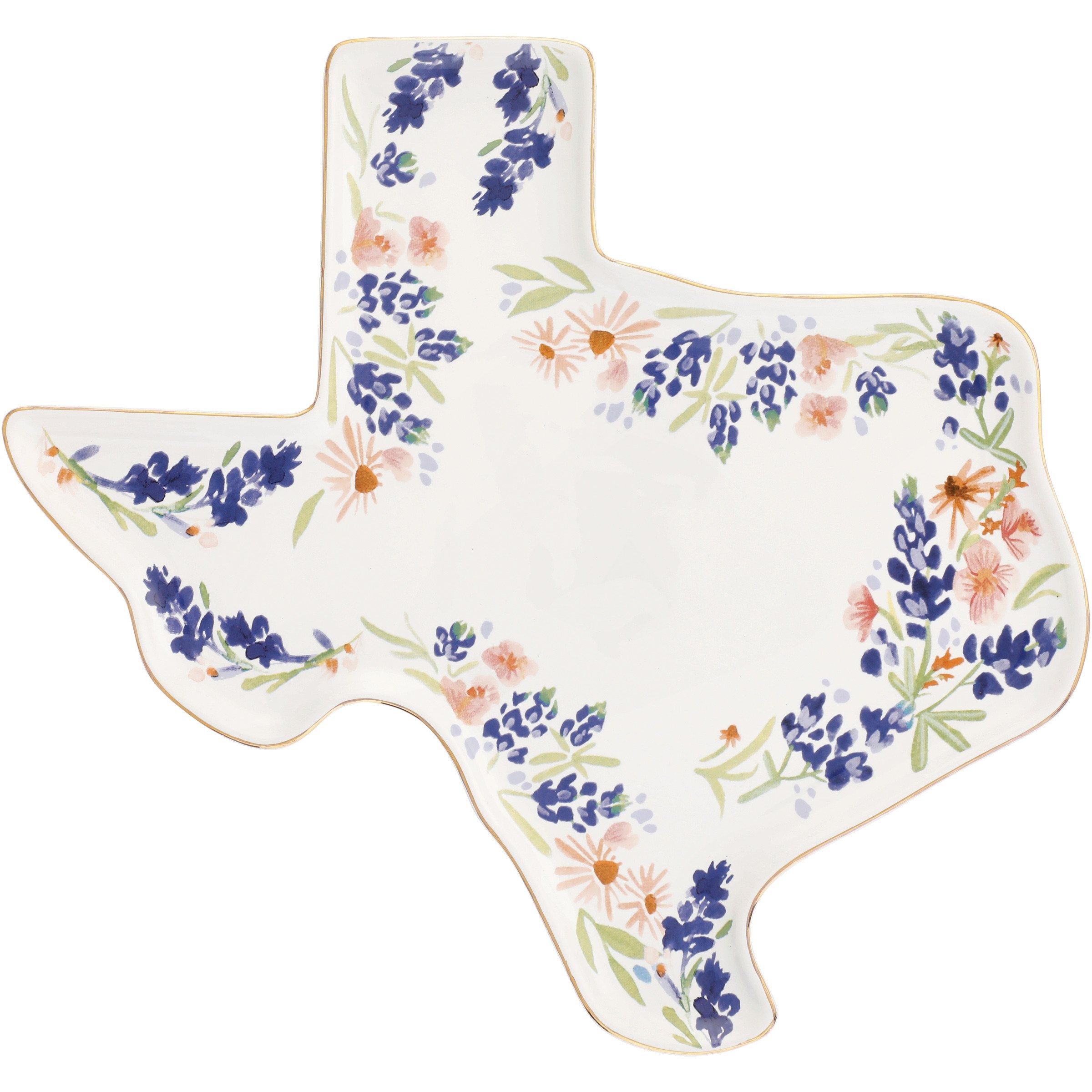 Destination Holiday Texas Shaped Ceramic Tray - Shop Serving Dishes at ...