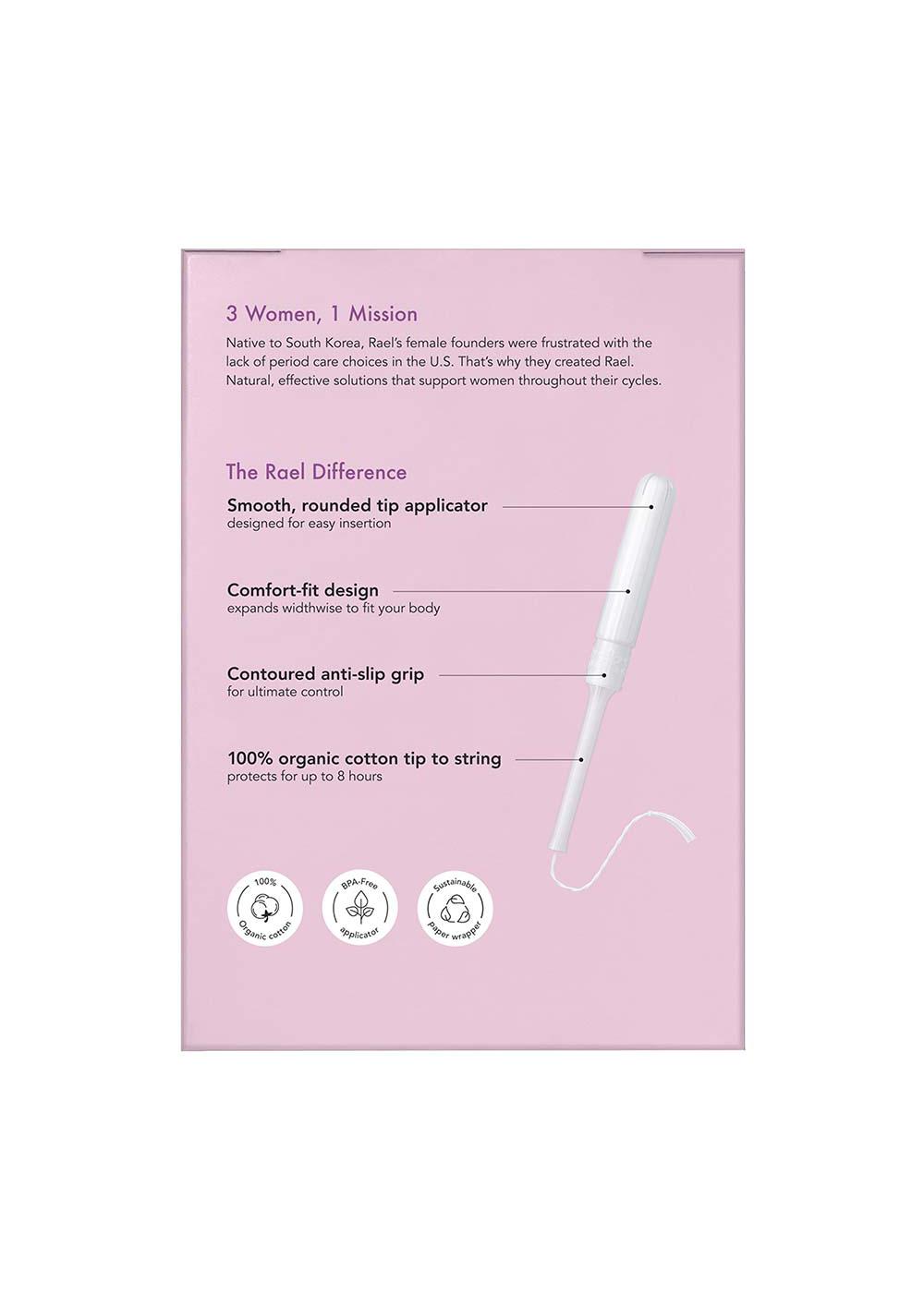 Rael Organic Cotton Tampons - Regular - Shop Tampons at H-E-B