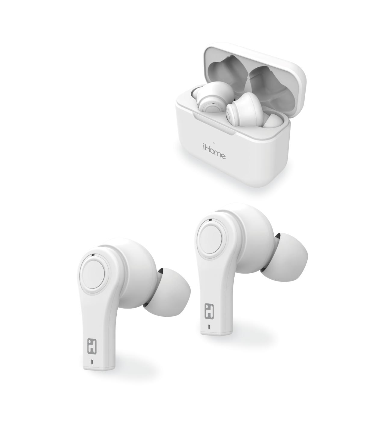 iHome True Wireless XT-12 Earbuds with Charging Case - White - Shop ...