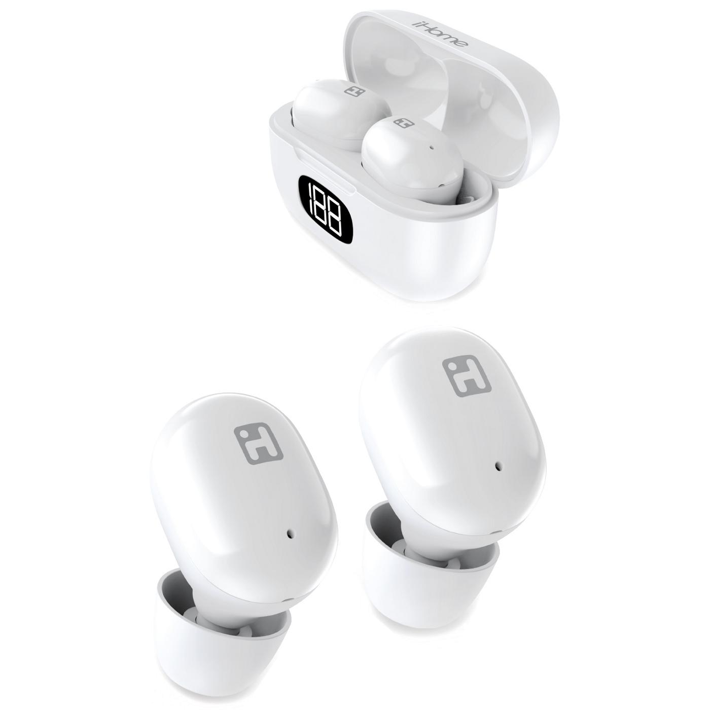 iHome True Wireless Touch Earbuds - White - Shop Headphones at H-E-B