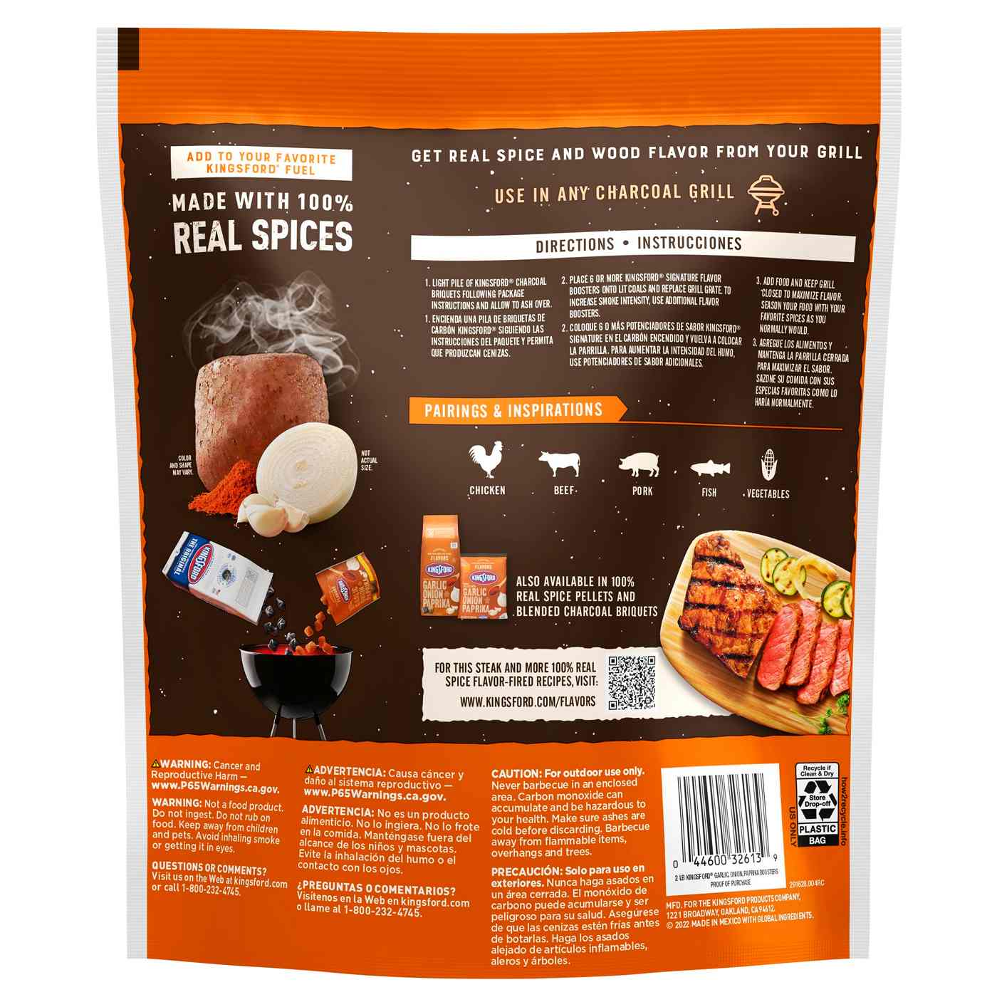 Kingsford Flavor Boosters with Garlic, Onion and Paprika - Shop ...