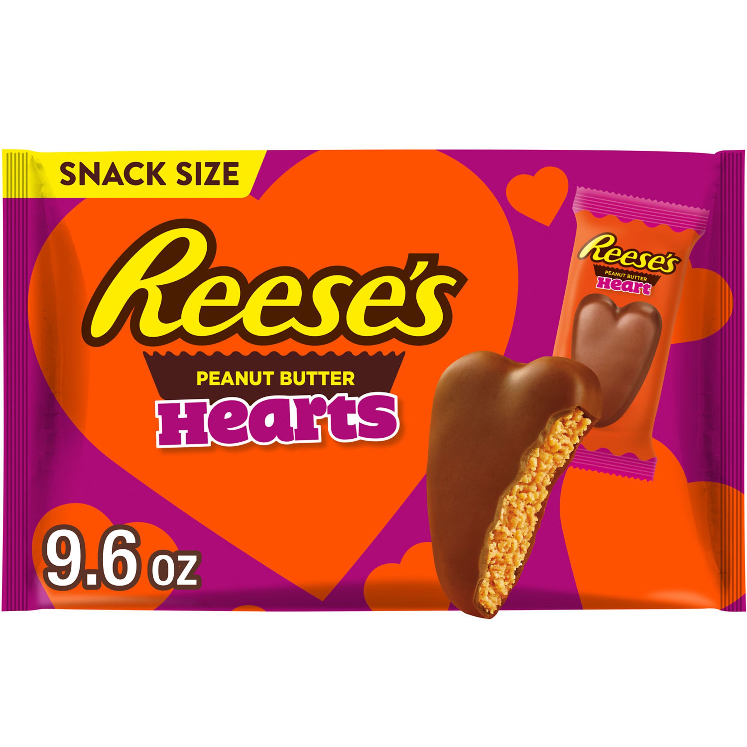 Reese's Peanut Butter Hearts Snack Size Valentine's Candy - Shop Candy ...
