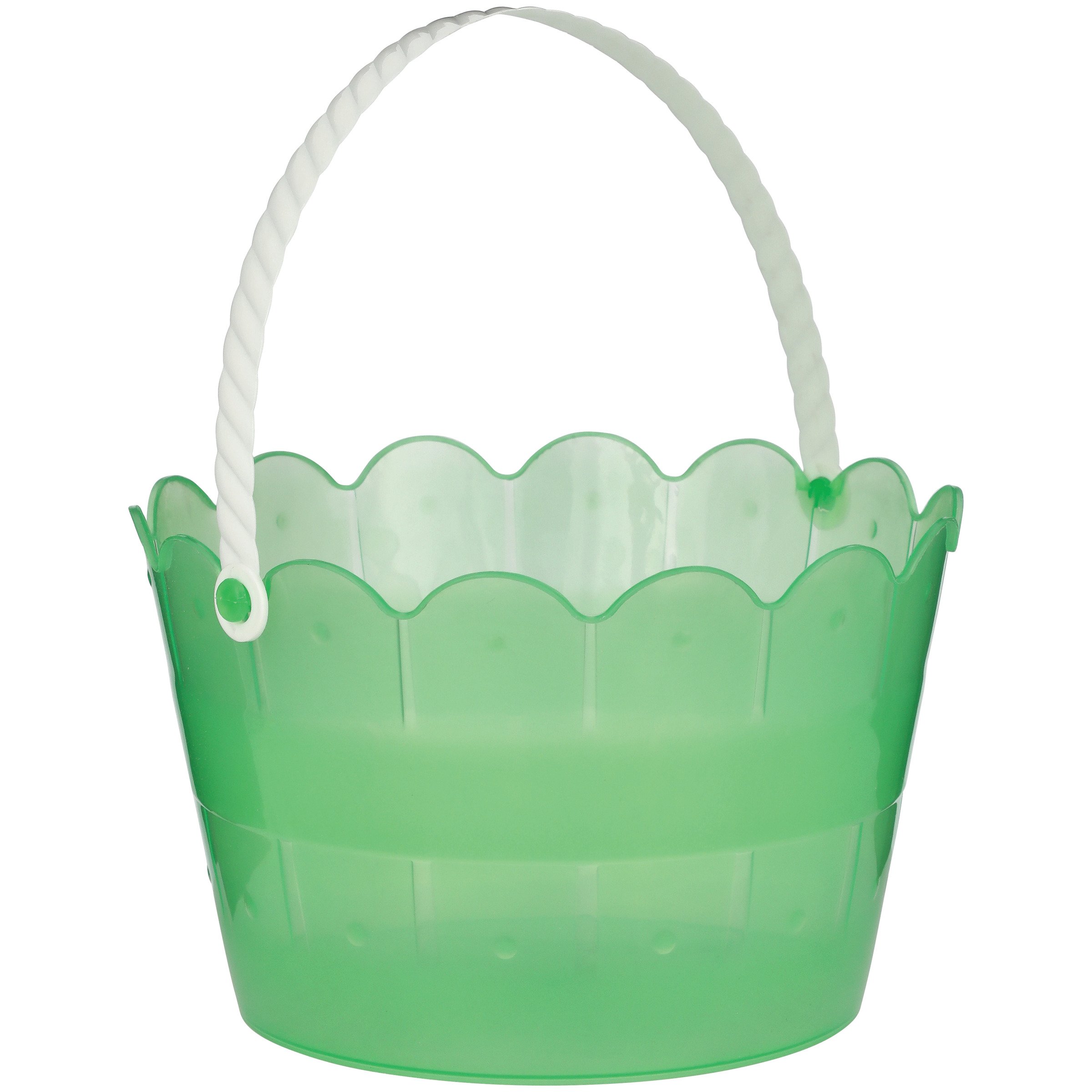 Destination Holiday Scallop Plastic Easter Basket - Green - Shop ...