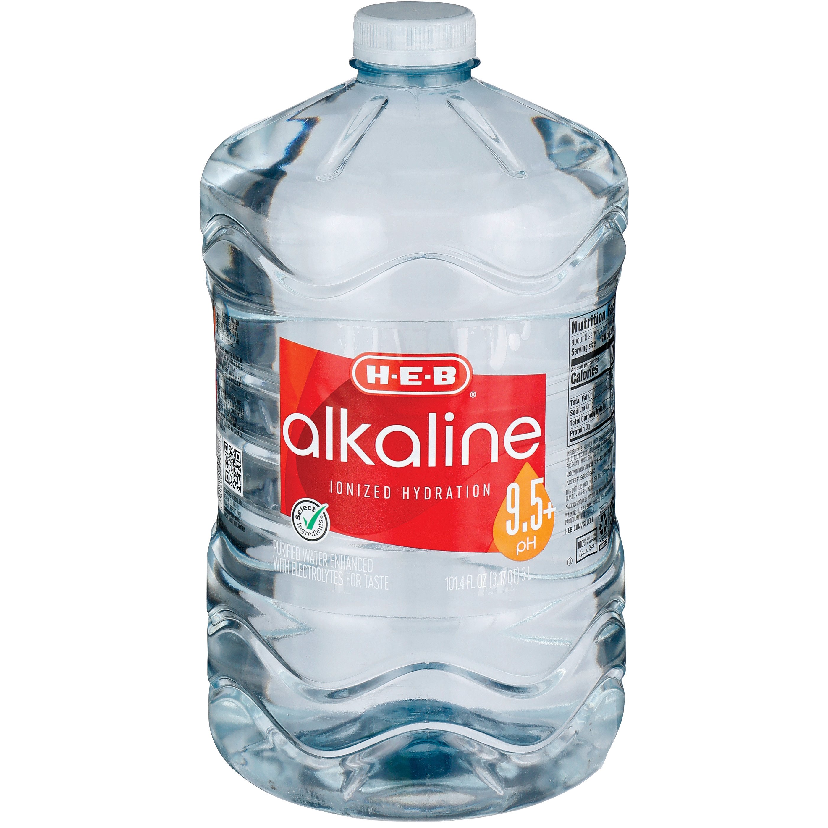 H-E-B Alkaline Water 3 Liter Single - Shop Water at H-E-B
