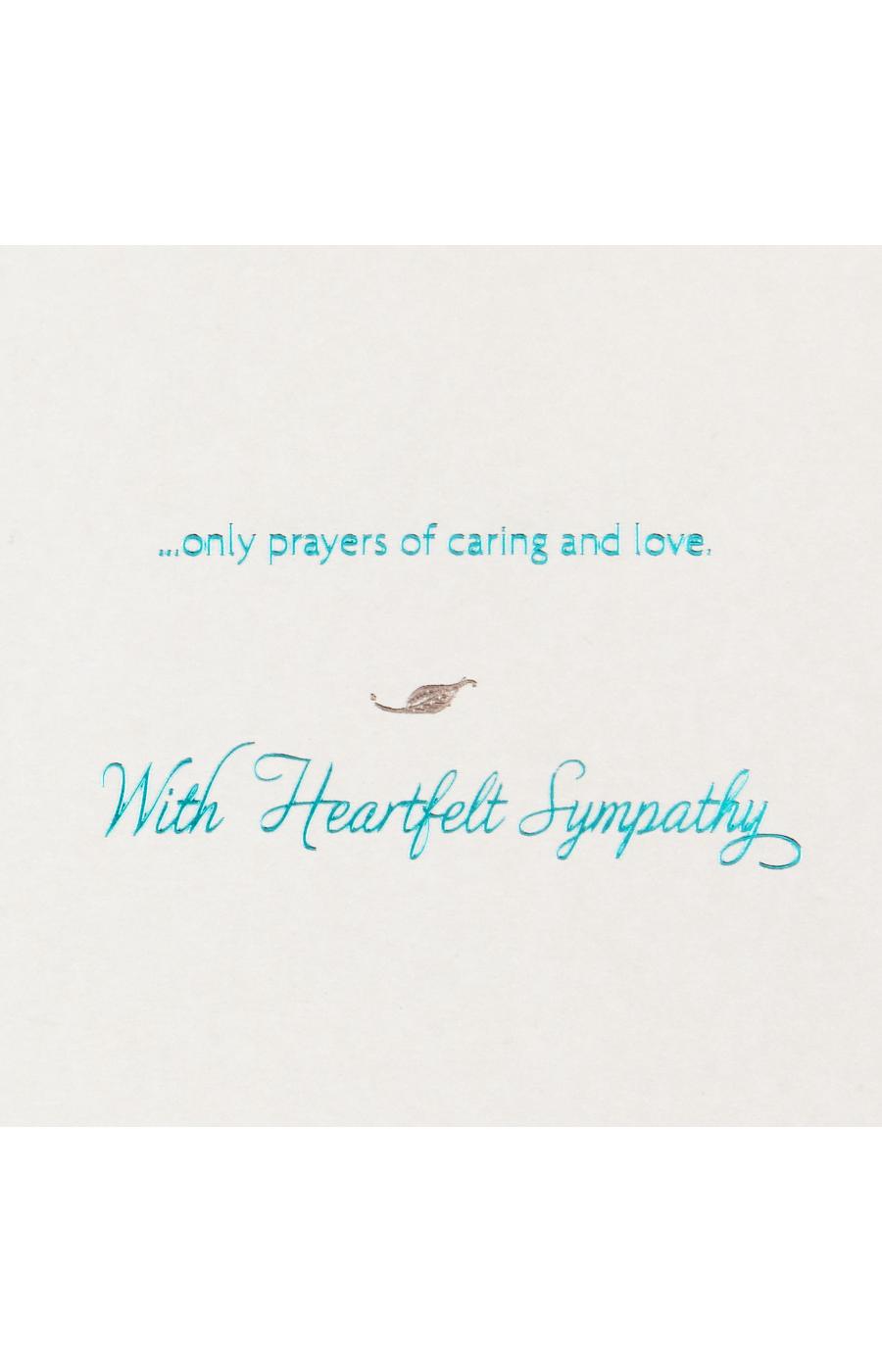 Hallmark Leaf Pattern Religious Sympathy Card - E40 - Shop Invites ...