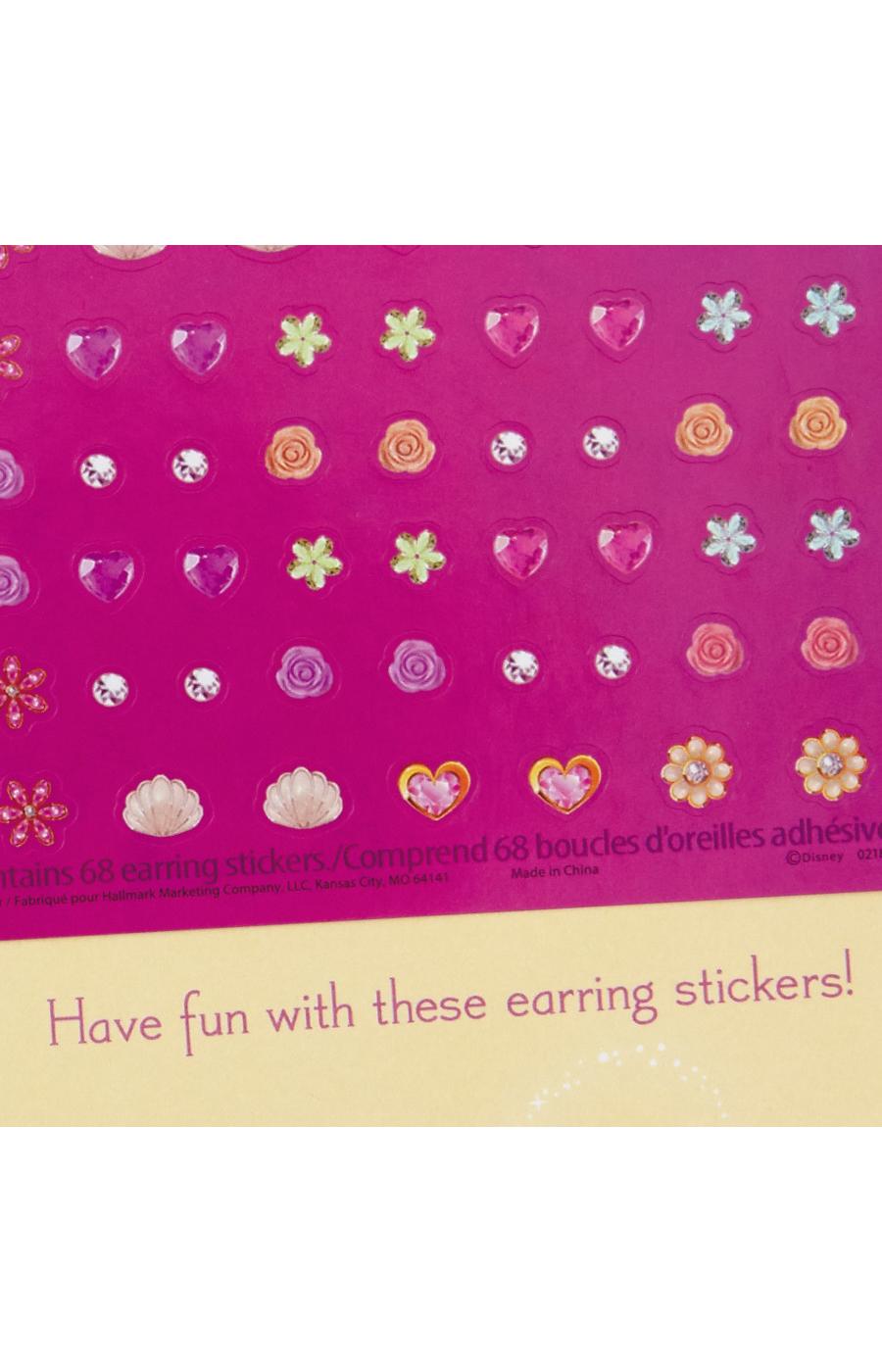 Hallmark Disney Princess Earring Stickers Birthday Card for Kids - E58 ...