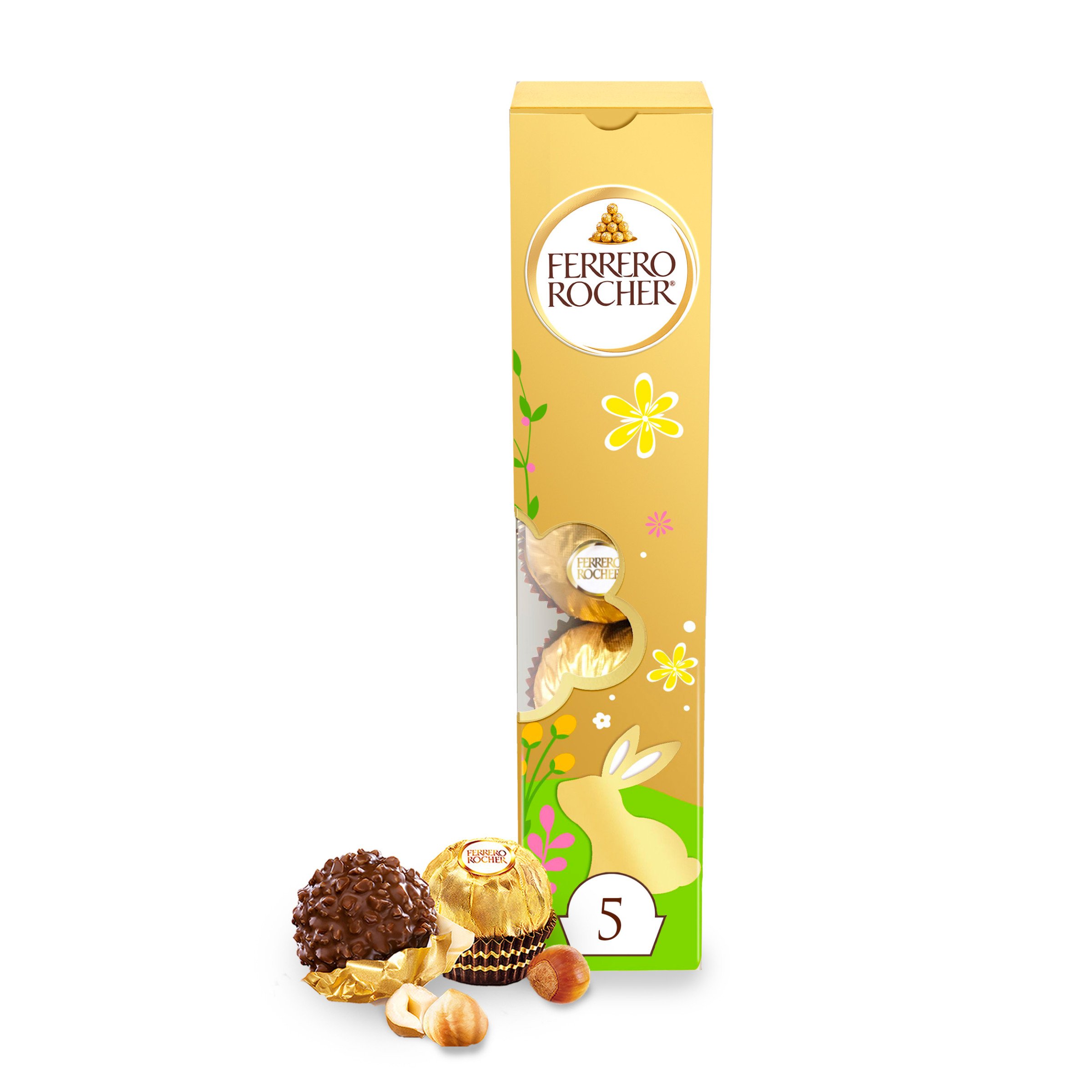 Ferrero Rocher Fine Hazelnut Chocolates Easter Gift Box, 5 pc - Shop ...