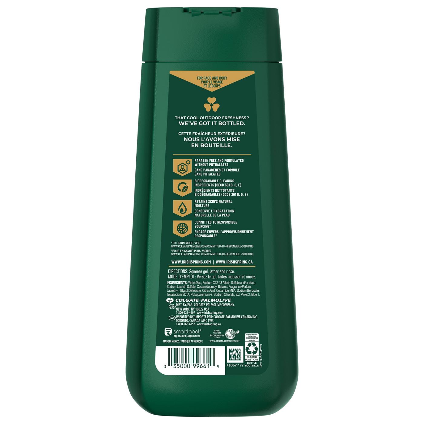 Irish Spring Moisturizing Face + Body Wash - Moisture Blast - Shop Body ...