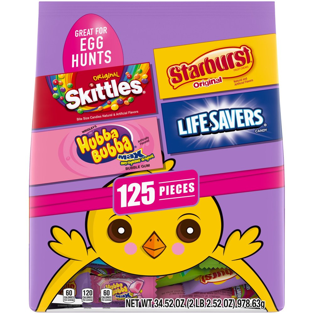 Skittles, Starburst, Life Savers & Hubba Bubba Assorted Easter Candy ...
