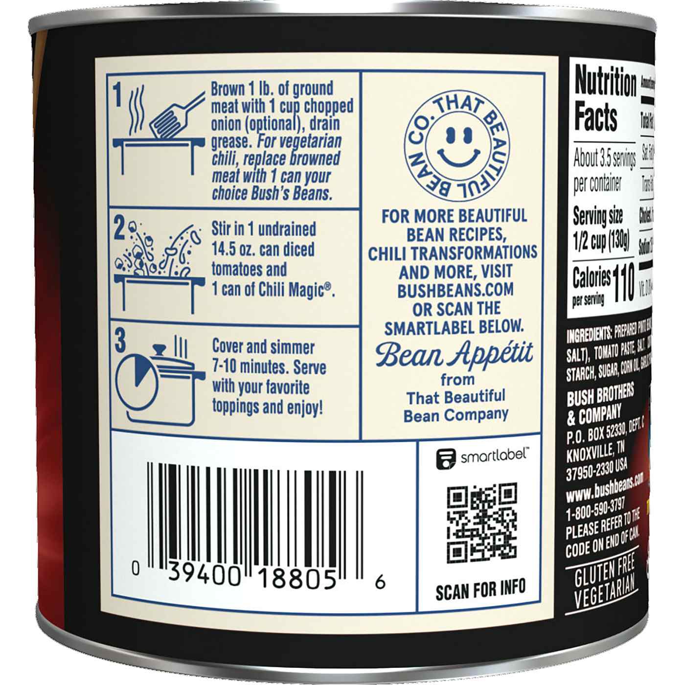 Bush's Best Chili Magic Hearty Heat Chili Starter - Shop Soups & chili ...