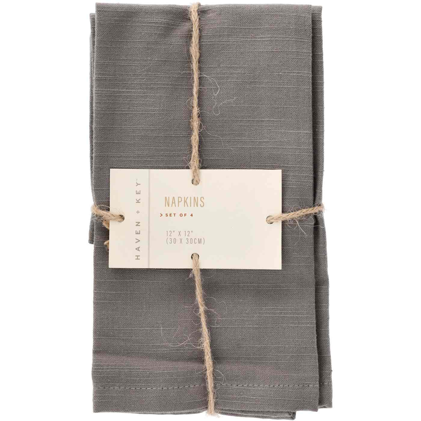 Haven + Key Cotton Napkins – Warm Gray - Shop Kitchen Linens at H-E-B