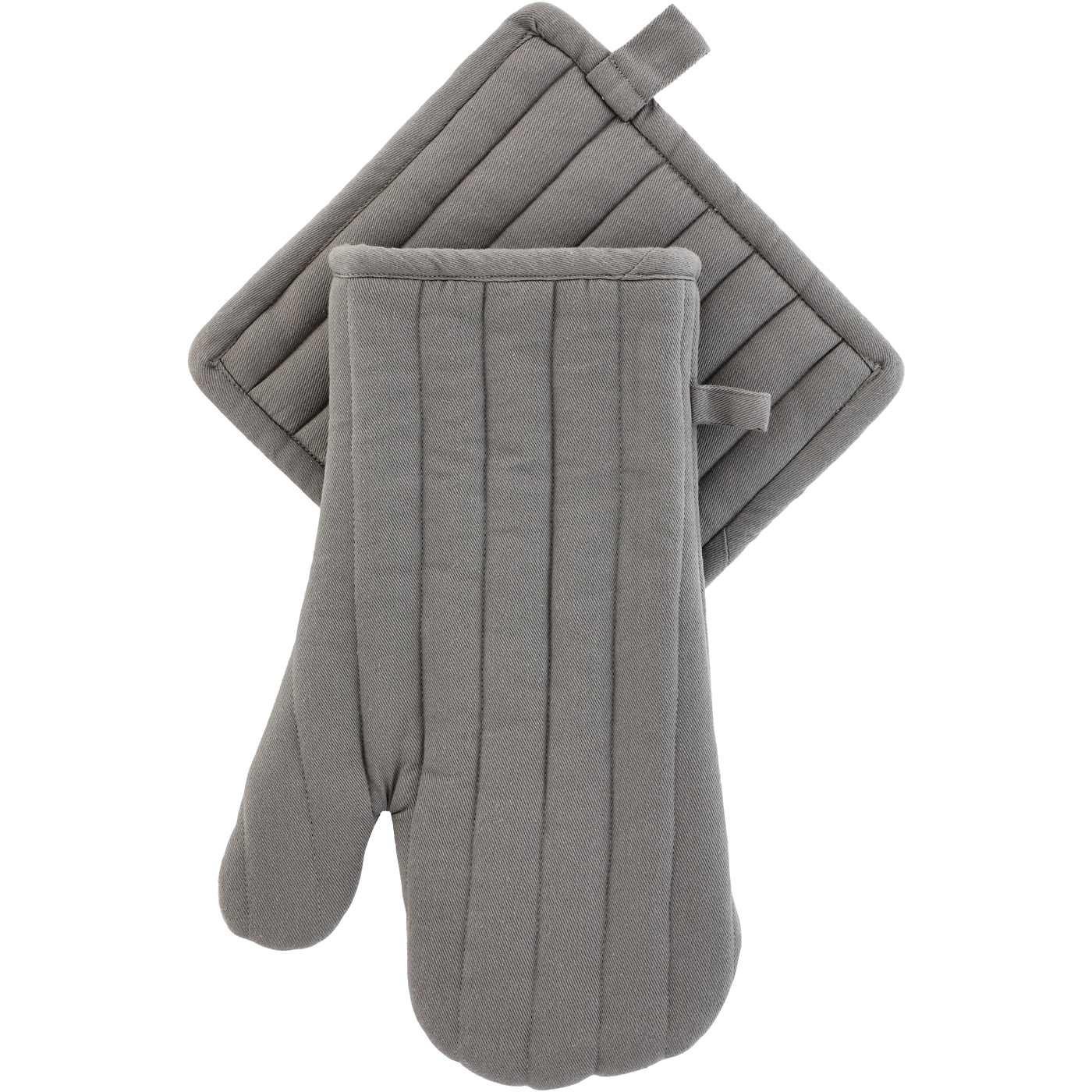 Haven + Key Oven Mitt & Potholder Set – Warm Gray - Shop Kitchen Linens ...