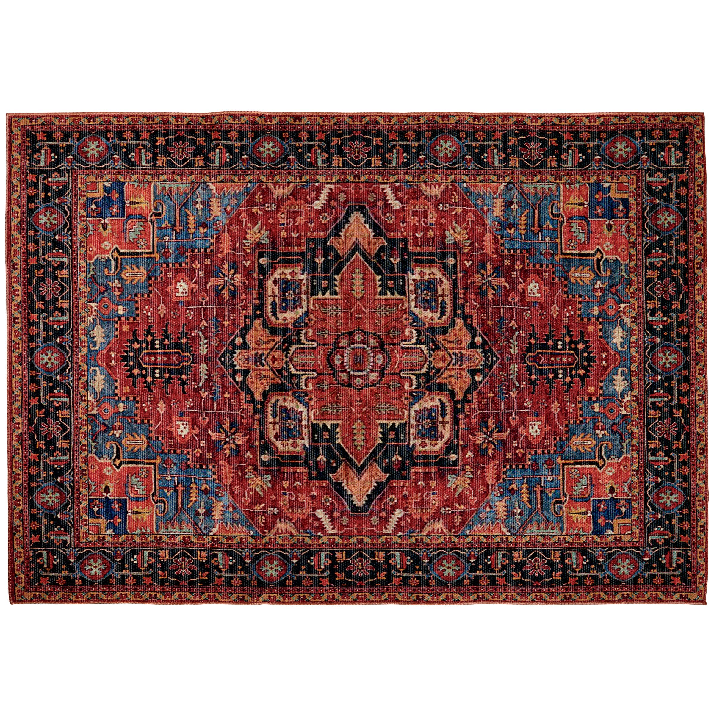 Haven + Key Chenille Cotton Area Rug – Red - Shop Rugs & Mats at H-E-B
