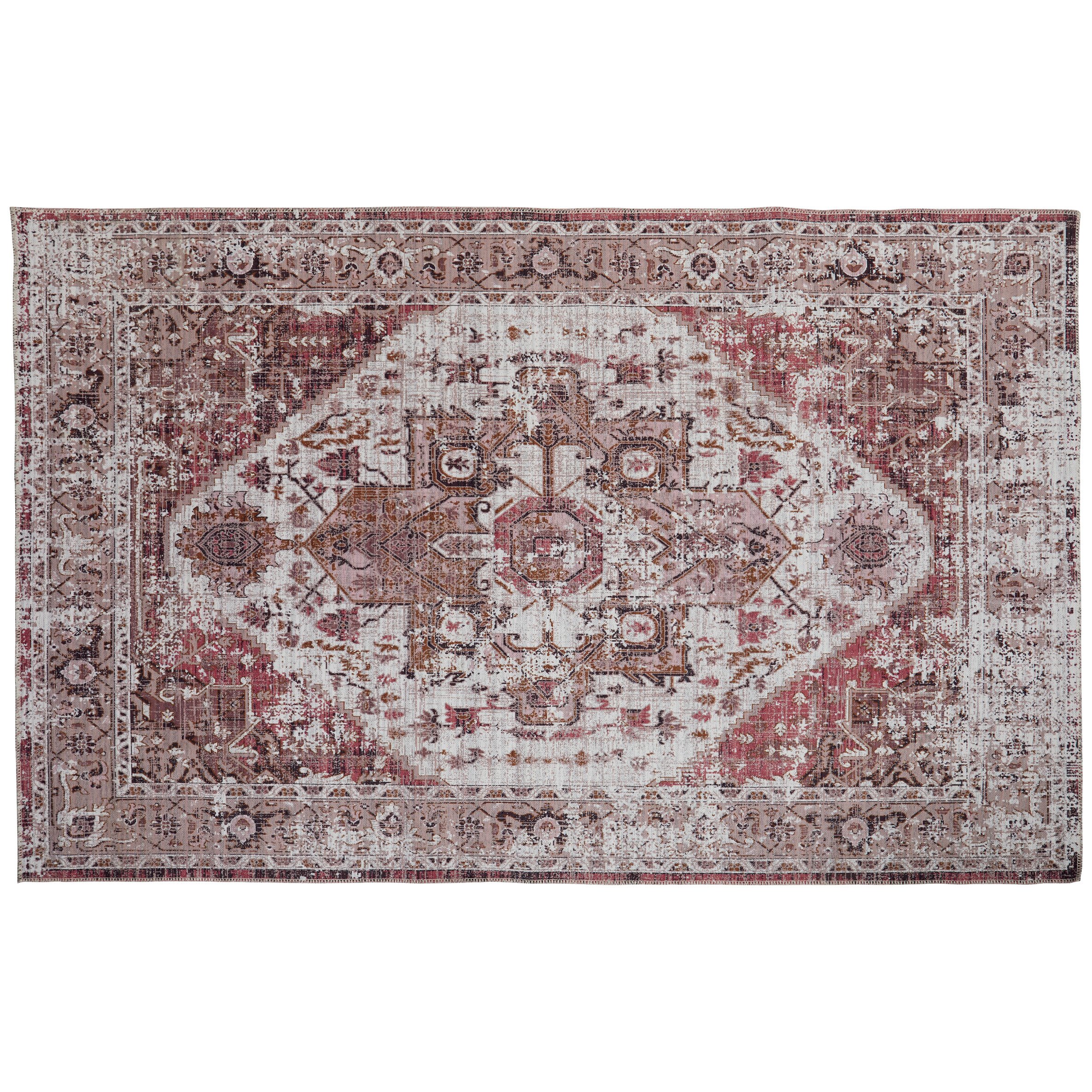 Haven + Key Area Rug - Pink & Ivory - Shop Rugs & Mats at H-E-B