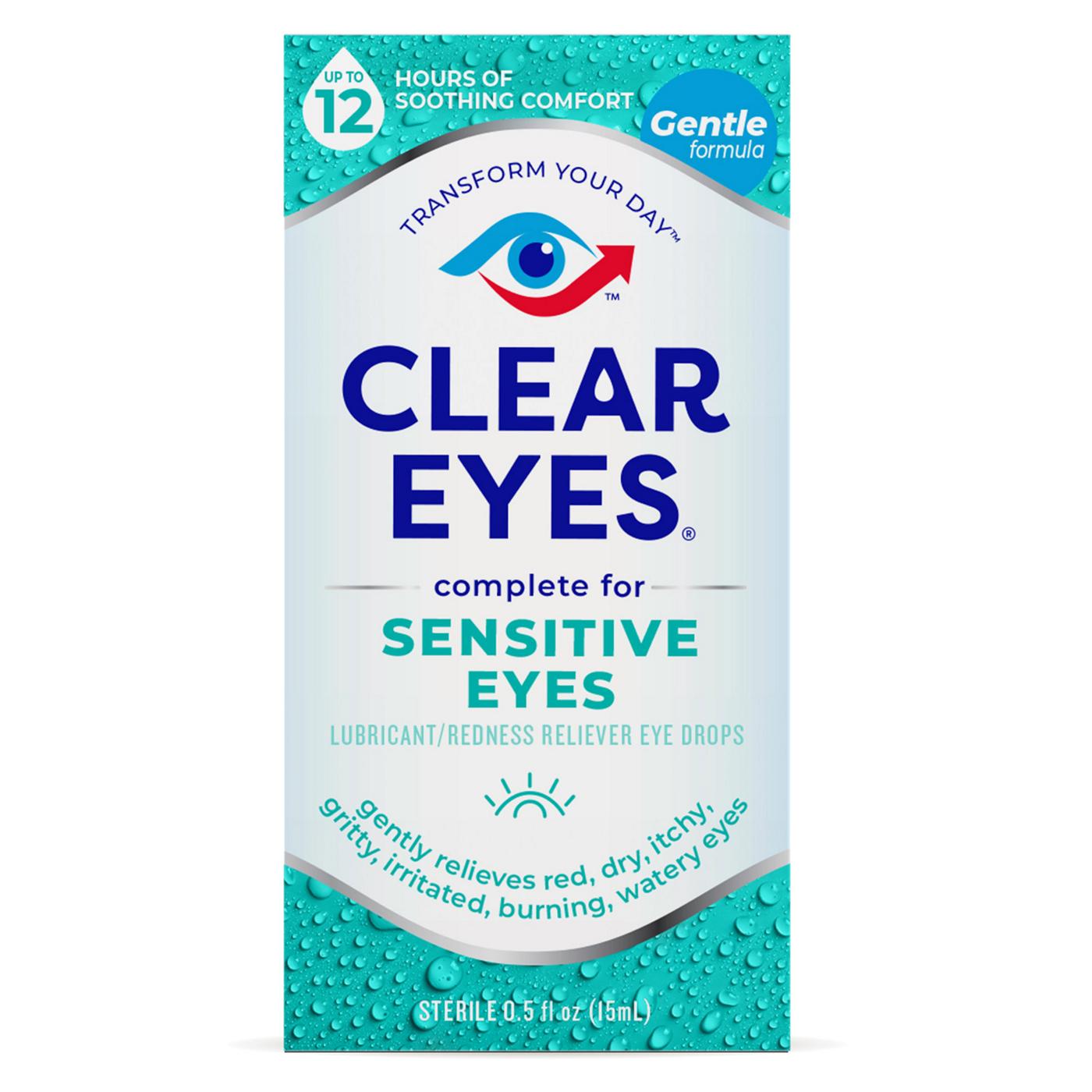 Clear Eyes Sensitive Eye Drops - Shop Eye drops & lubricants at H-E-B