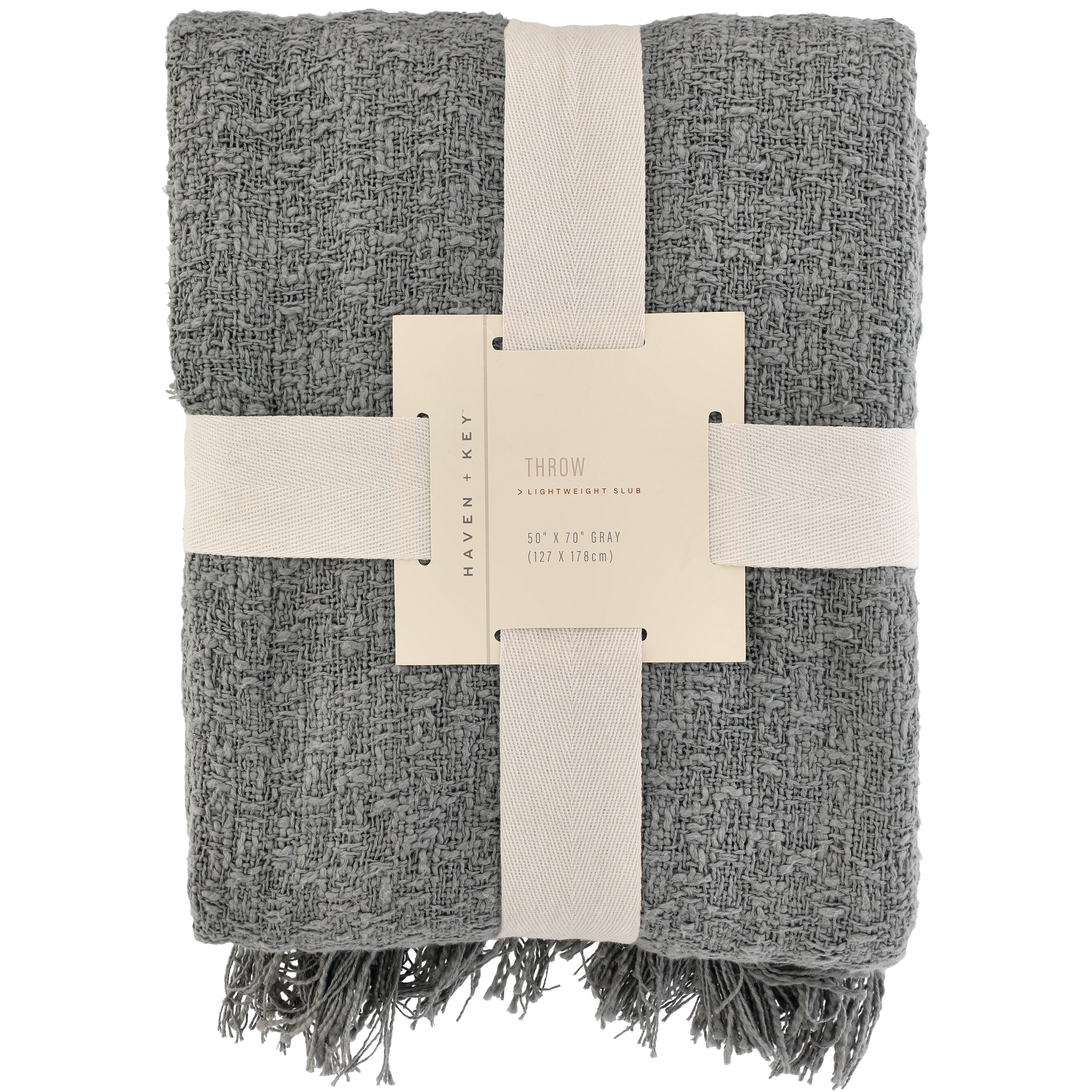 Haven + Key Slub Cotton Throw Blanket – Cool Gray - Shop Blankets ...