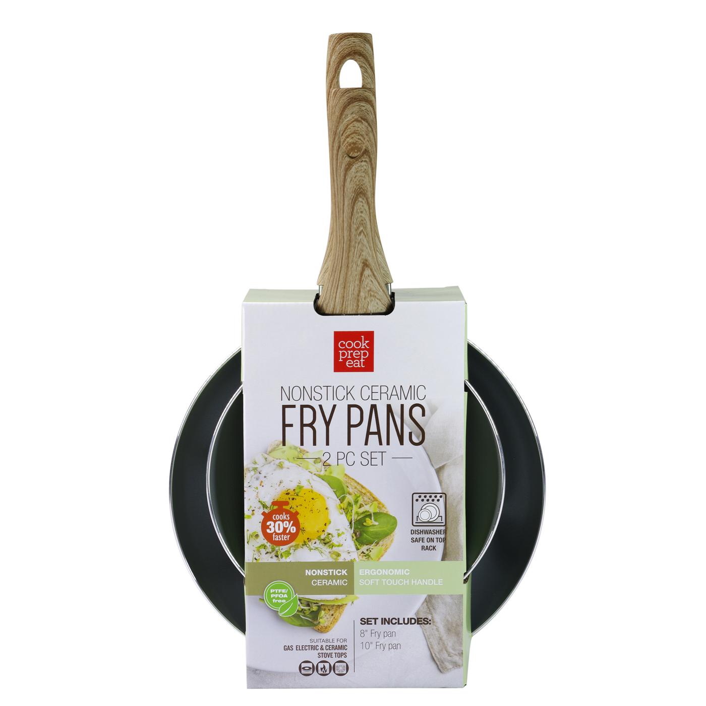Cook Prep Eat Sage Non-Stick Ceramic Fry Pans - Shop Frying pans ...