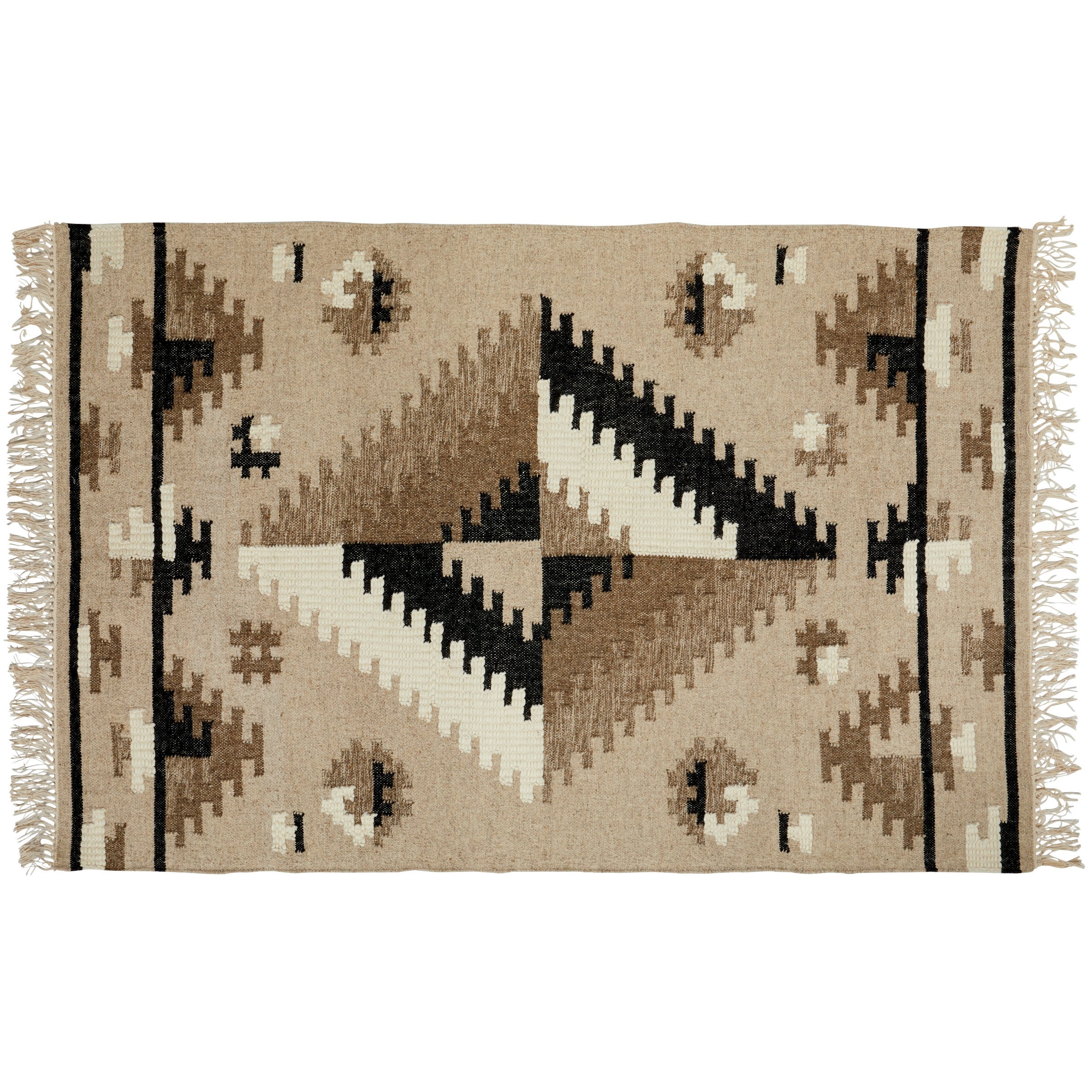 Haven + Key Wool & Cotton Area Rug - Tan & Cream - Shop Rugs & mats at ...