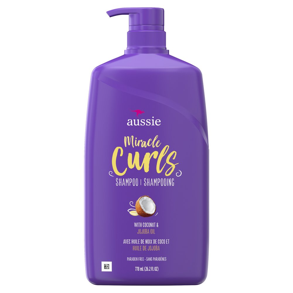 Aussie Miracle Curls Shampoo - Coconut & Jojoba Oil - Shop Shampoo ...