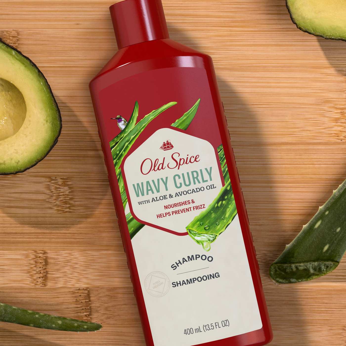Old Spice Wavy Curly Shampoo - Aloe & Avocado Oil - Shop Shampoo ...