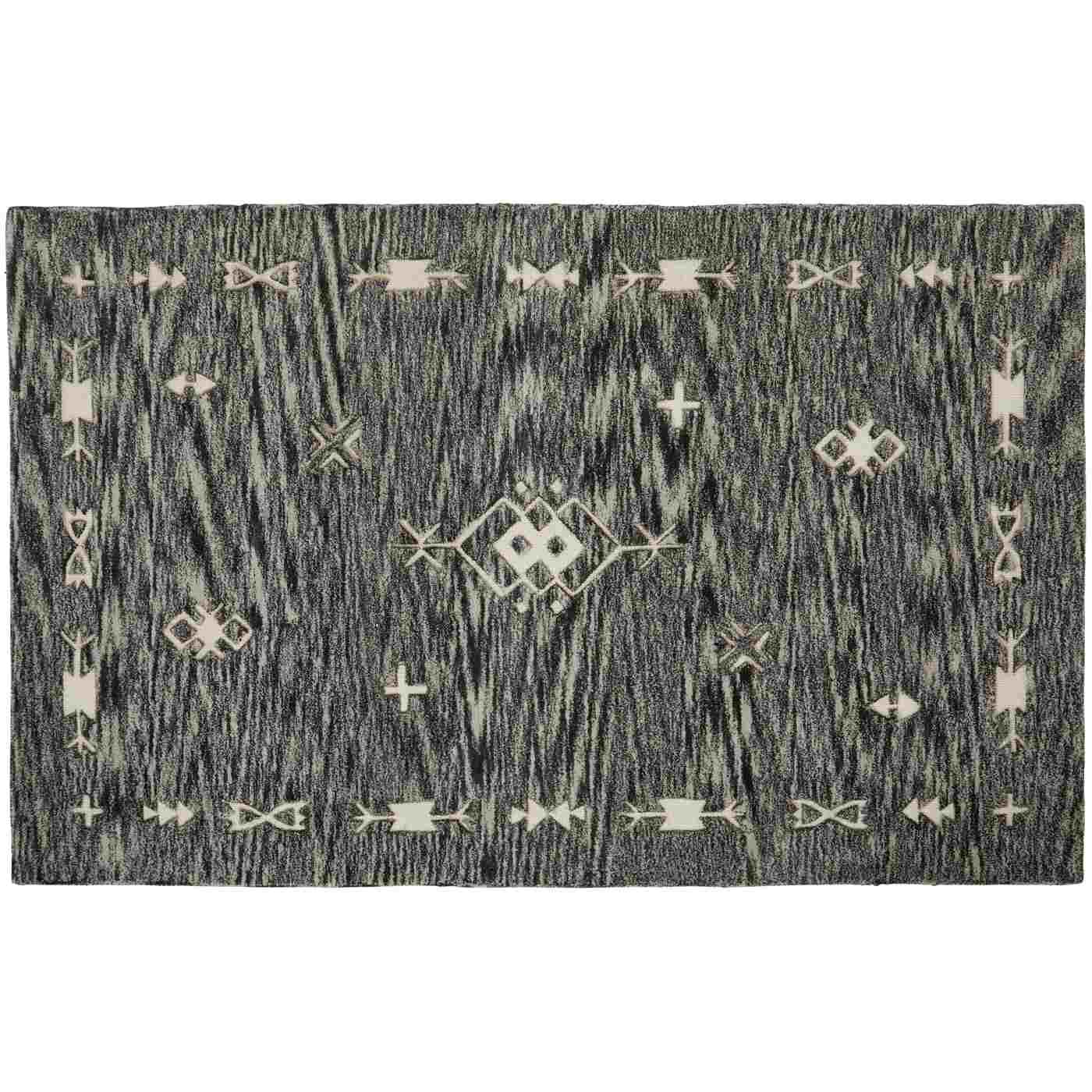 Haven + Key Wool Area Rug - Gray - Shop Rugs & mats at H-E-B