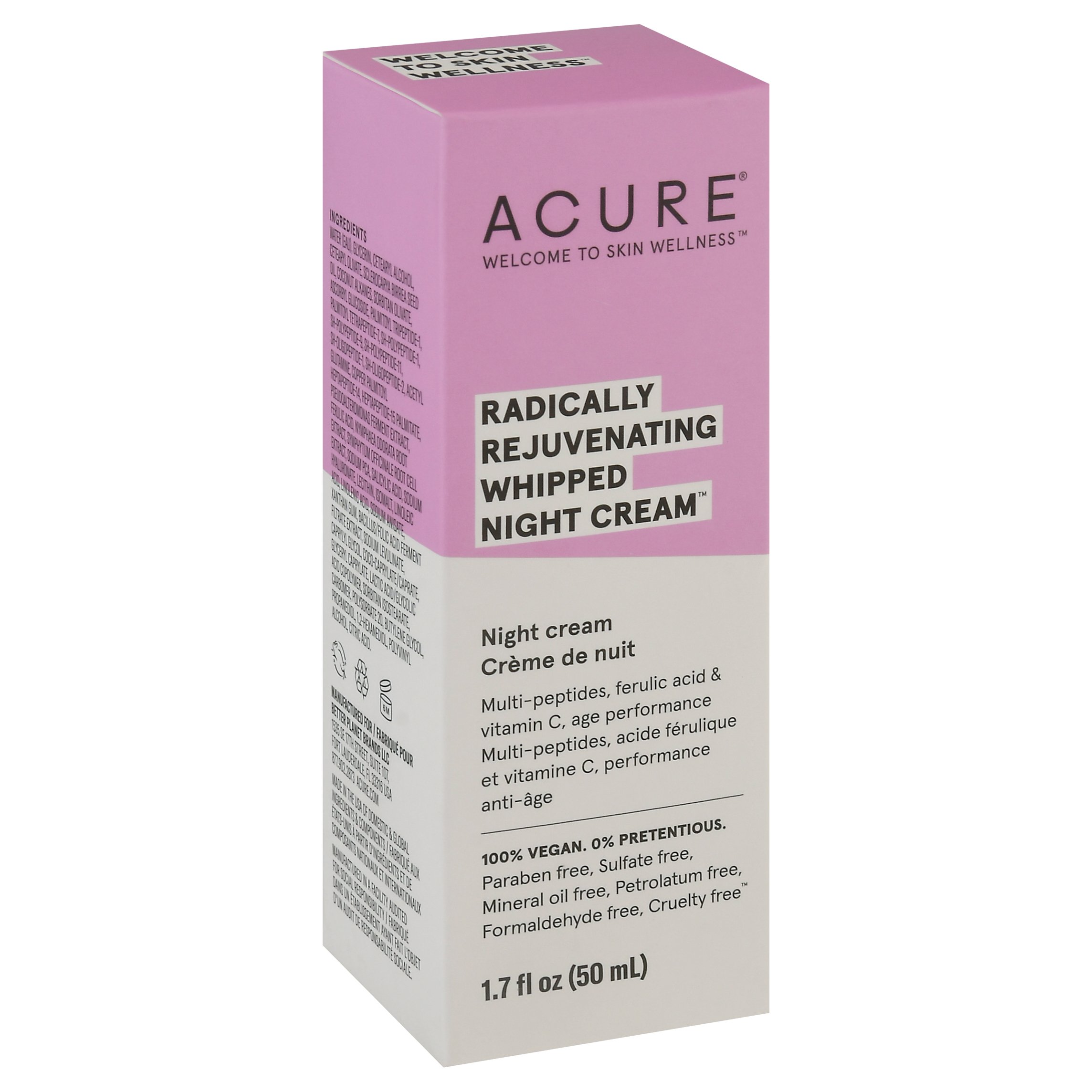 Acure Radically Rejuvenating Whipped Night Cream - Shop Bath & Skin ...