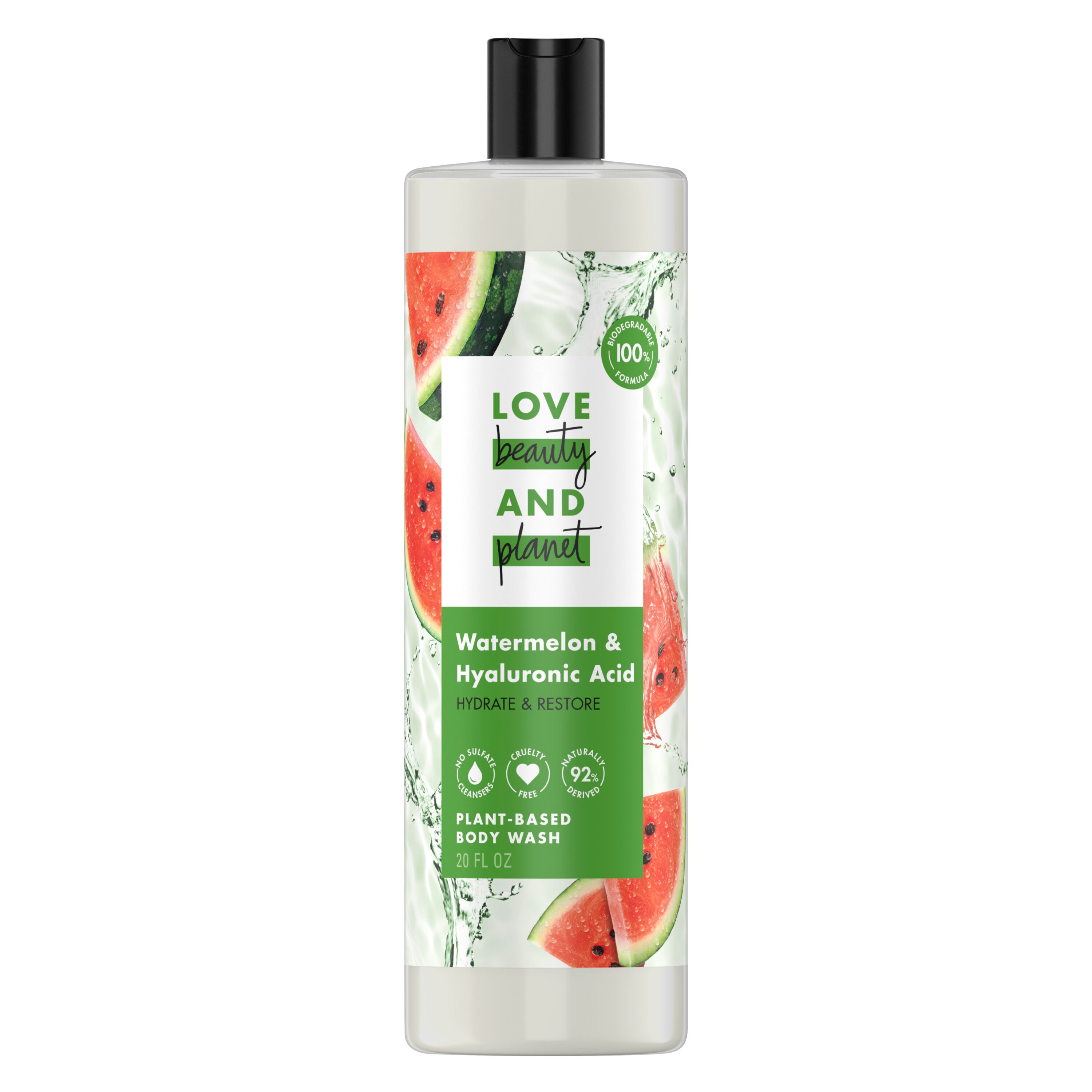 Love Beauty and Planet Watermelon + Hyaluronic Acid Body Wash - Shop ...